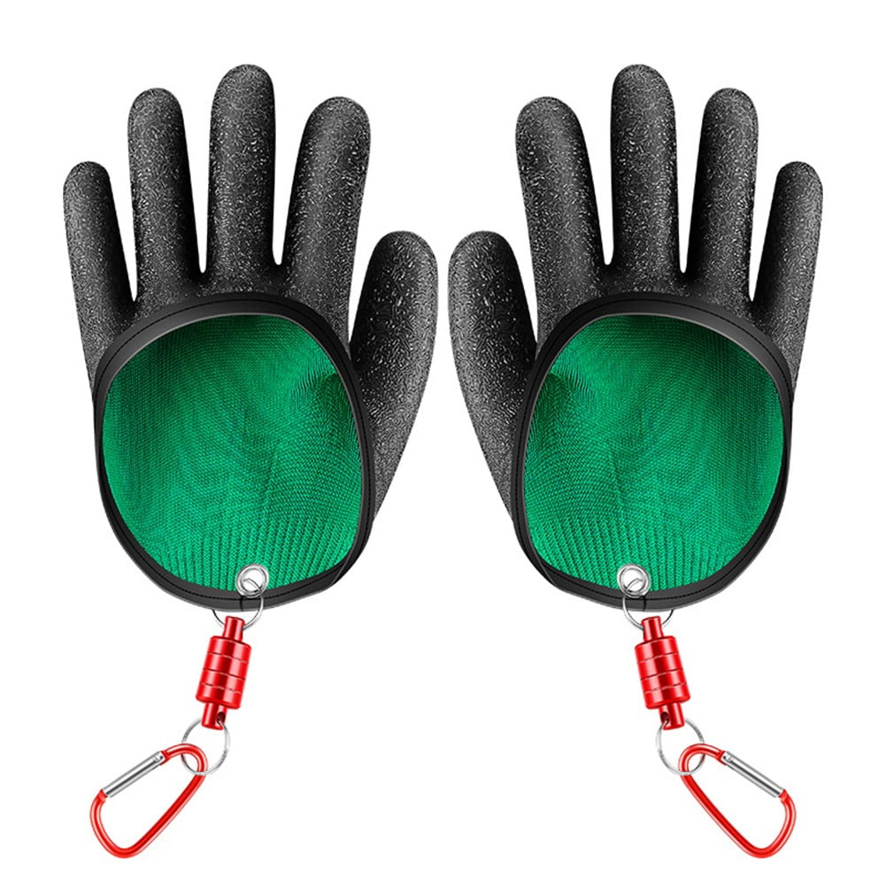 Fule Fishing Gloves With Magnet Release Catch Fish Hunting Gloves ...