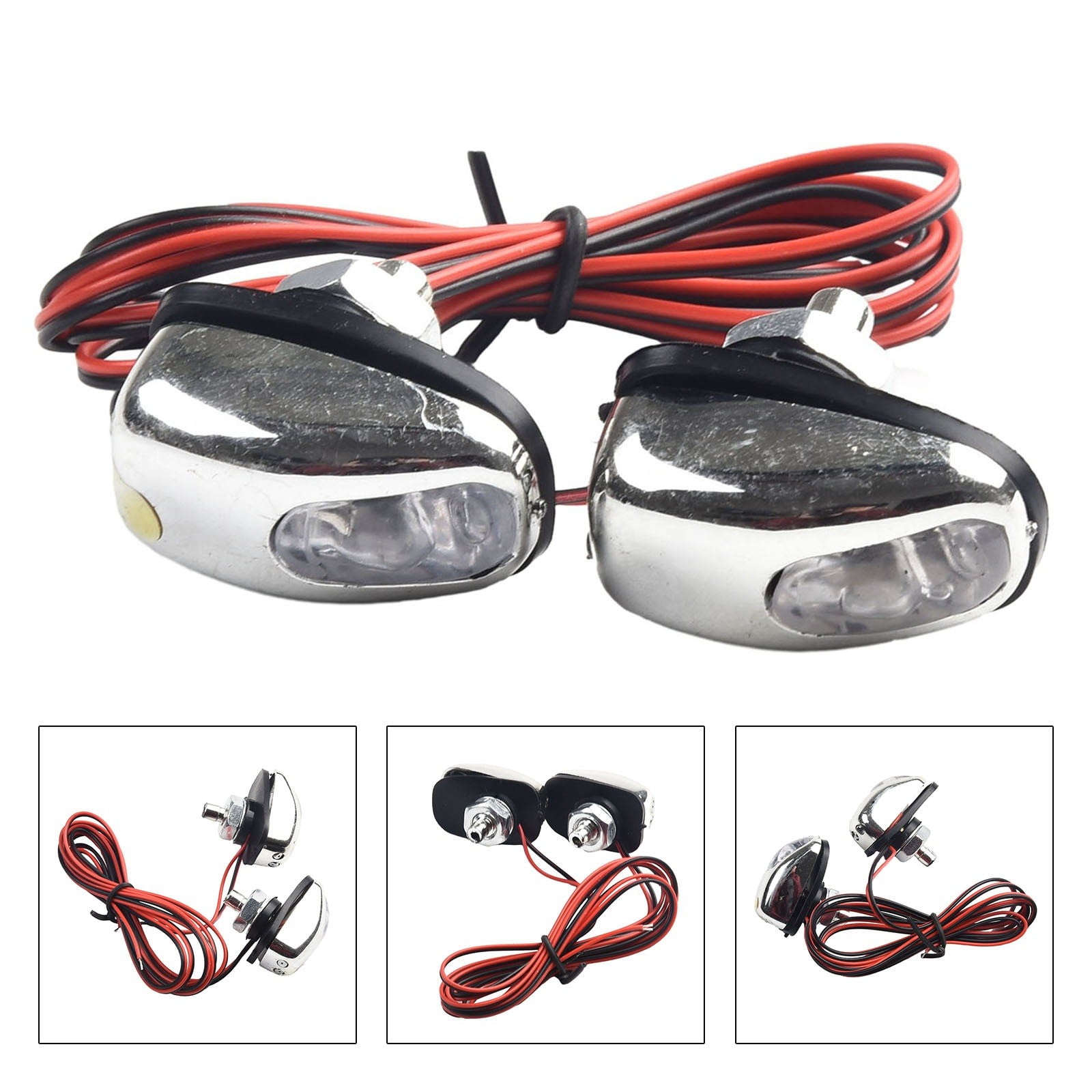 Fule LED Lights Blue LED Windshield Washer Water Jet Spray Nozzle ...