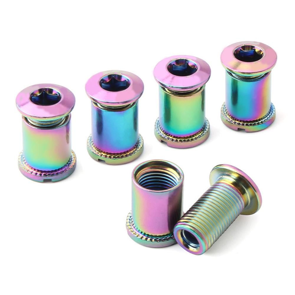 Fule M8 Threaded Bolts Chainring Bolts Disc Triple Screws Crank Bolts ...