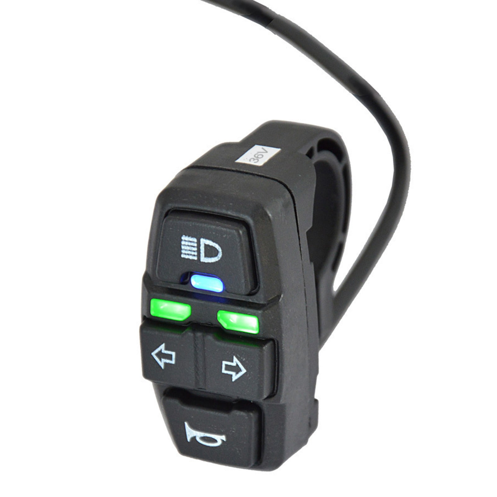Fule Motorcycle Front Light Horn Turn Signal Switch Nylon Black ...