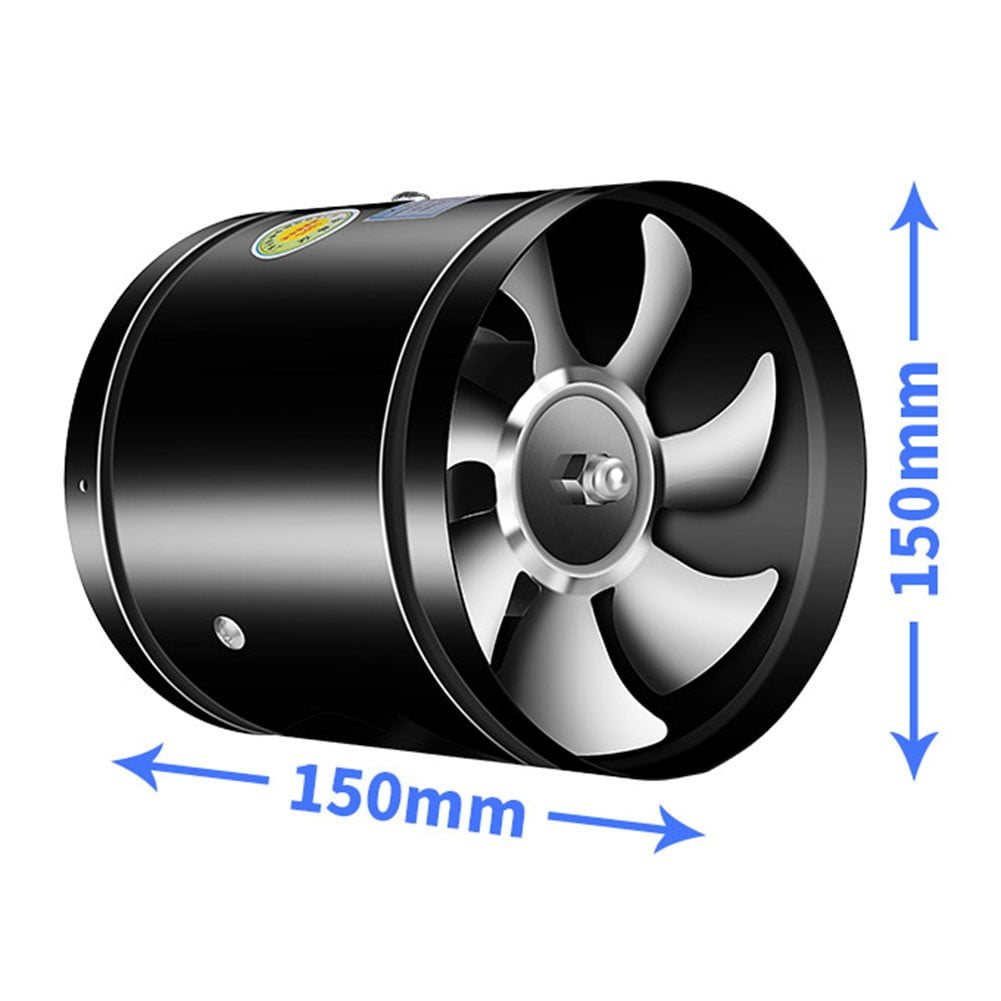 Fule Multifunctional Powerful Mute Exhaust Fan 4\'\'6\'\' Pipe Vent ...