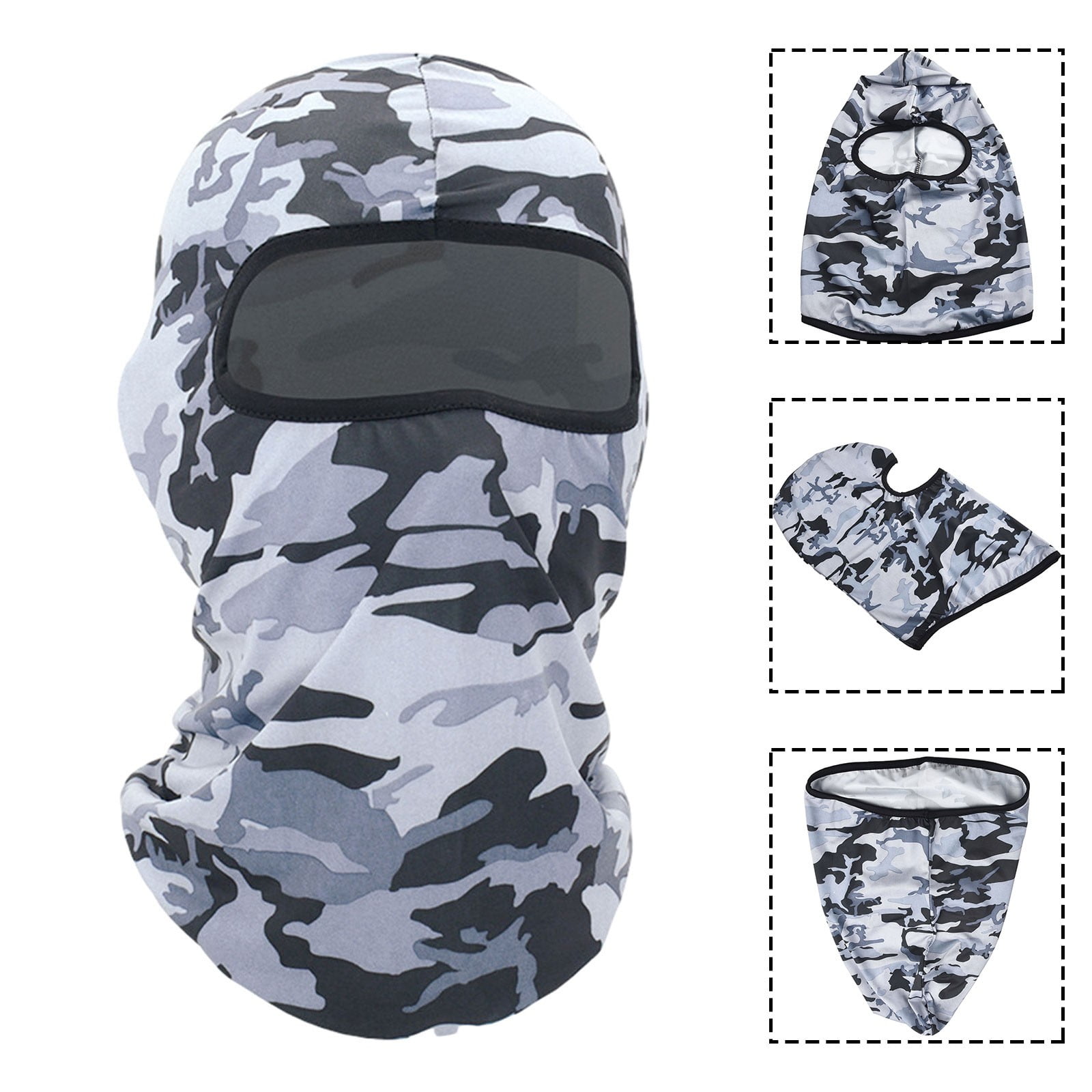 Fule Outdoor Balaclava Hood Motorcycle UV Protection Hat Cycling Neck ...