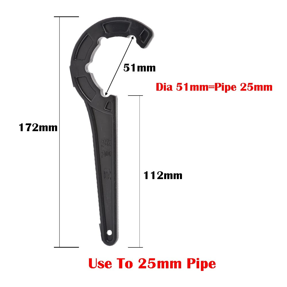 Fule PE pipe quick connect fittings PVC PE pipe valve lock nut wrench ...
