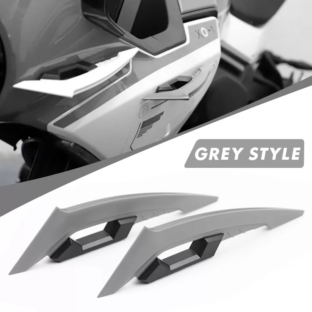 Fule Red/Blue/Gray Motorcycle Winglet Aerodynamic Spoiler Wing Adhesive ...