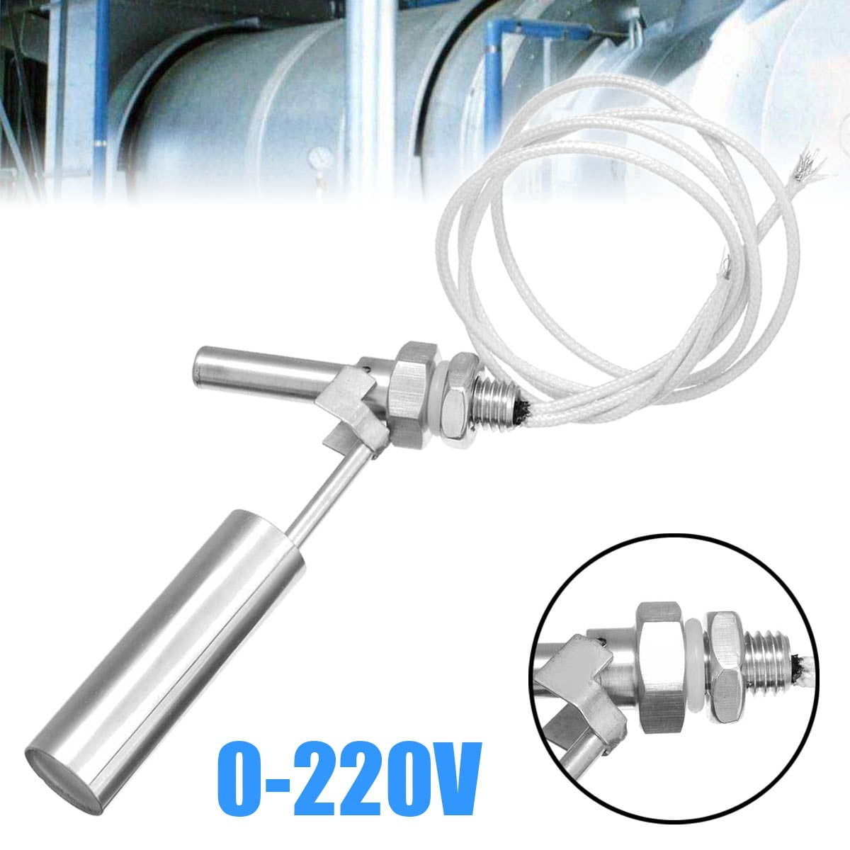 Fule Stainless Steel Water Float Switch Level Gauge Tank Liquid Level ...