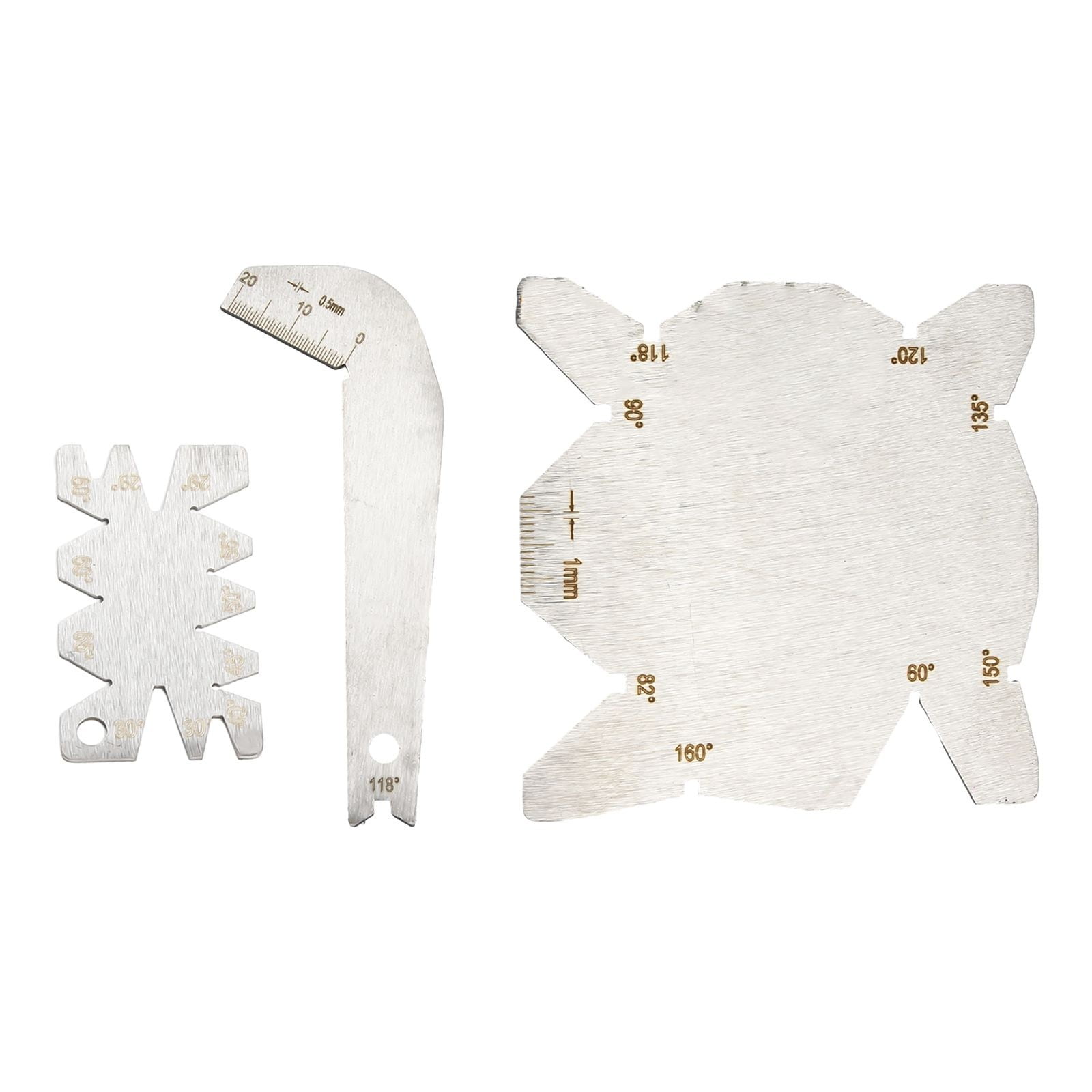 Fule Turning Tool Gauge 3Pcs Drill Bit Angle Gauge Dirll Sharpener Tool ...