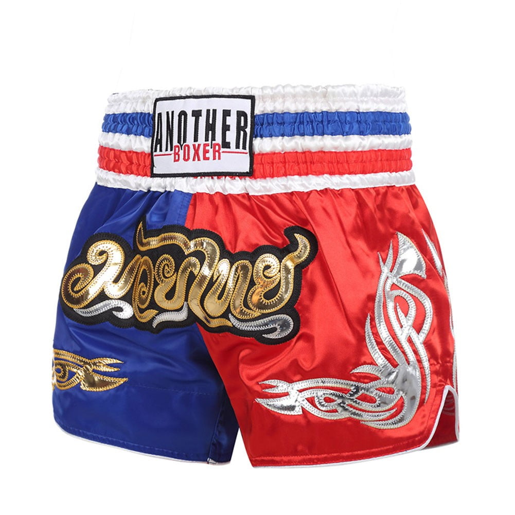 Fule Unisex Boxing Shorts for MMA Muay Thai Training Trunks Fitness ...