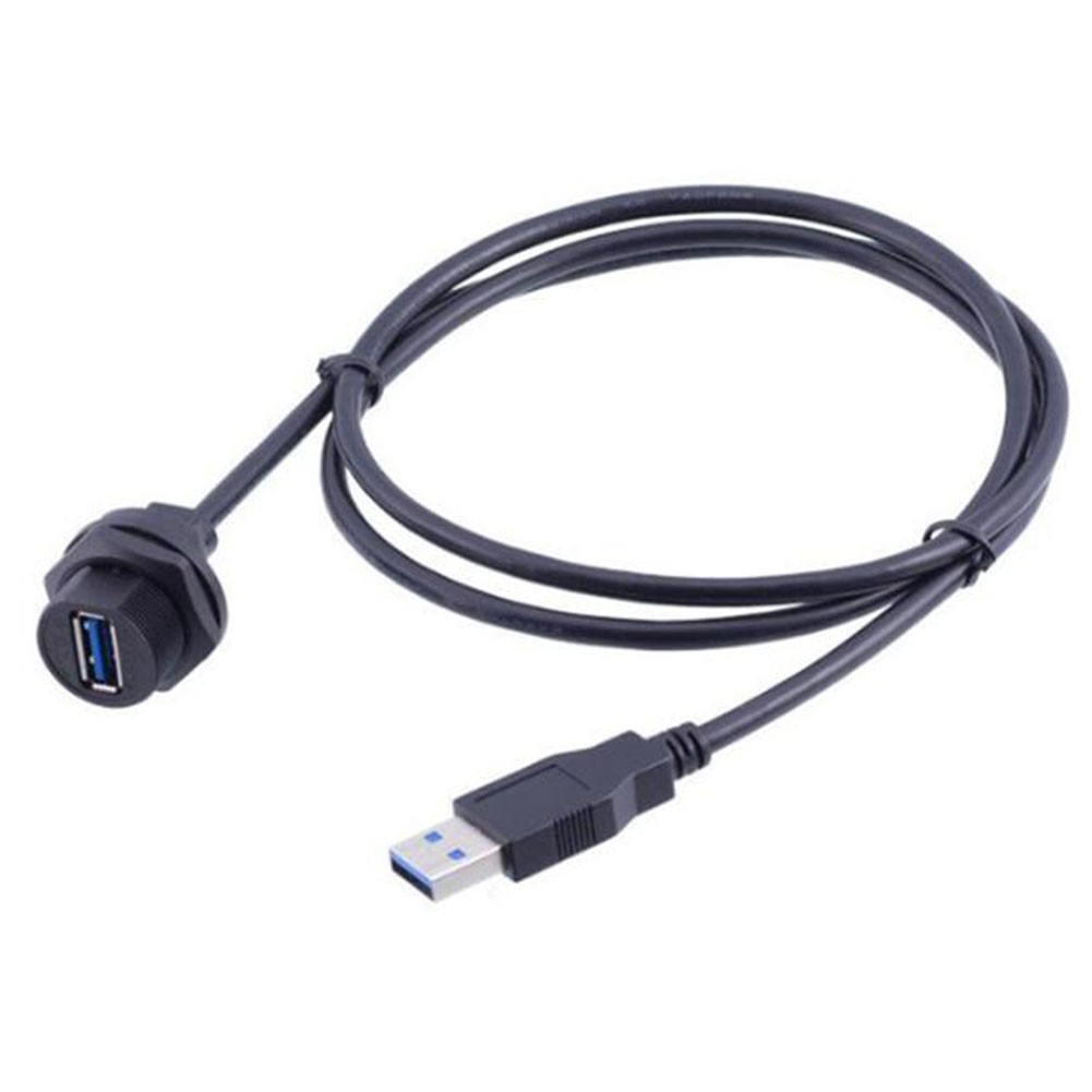 Fule Usb Female Socket Plug Panel Mount Adapter Usb 3.0 Waterproof ...