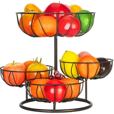 BirdRock Home Metal 3-Tier Wire Fruit Basket - Oil Rubbed Bronze ...