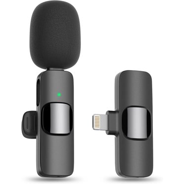 BYKUTA Wireless Lavalier Microphone, Professional Denoise Plug-Play ...
