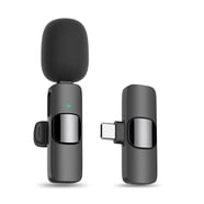 2.4GHZ Wireless Lavalier Microphone Portable Audio Video Recording Mini ...