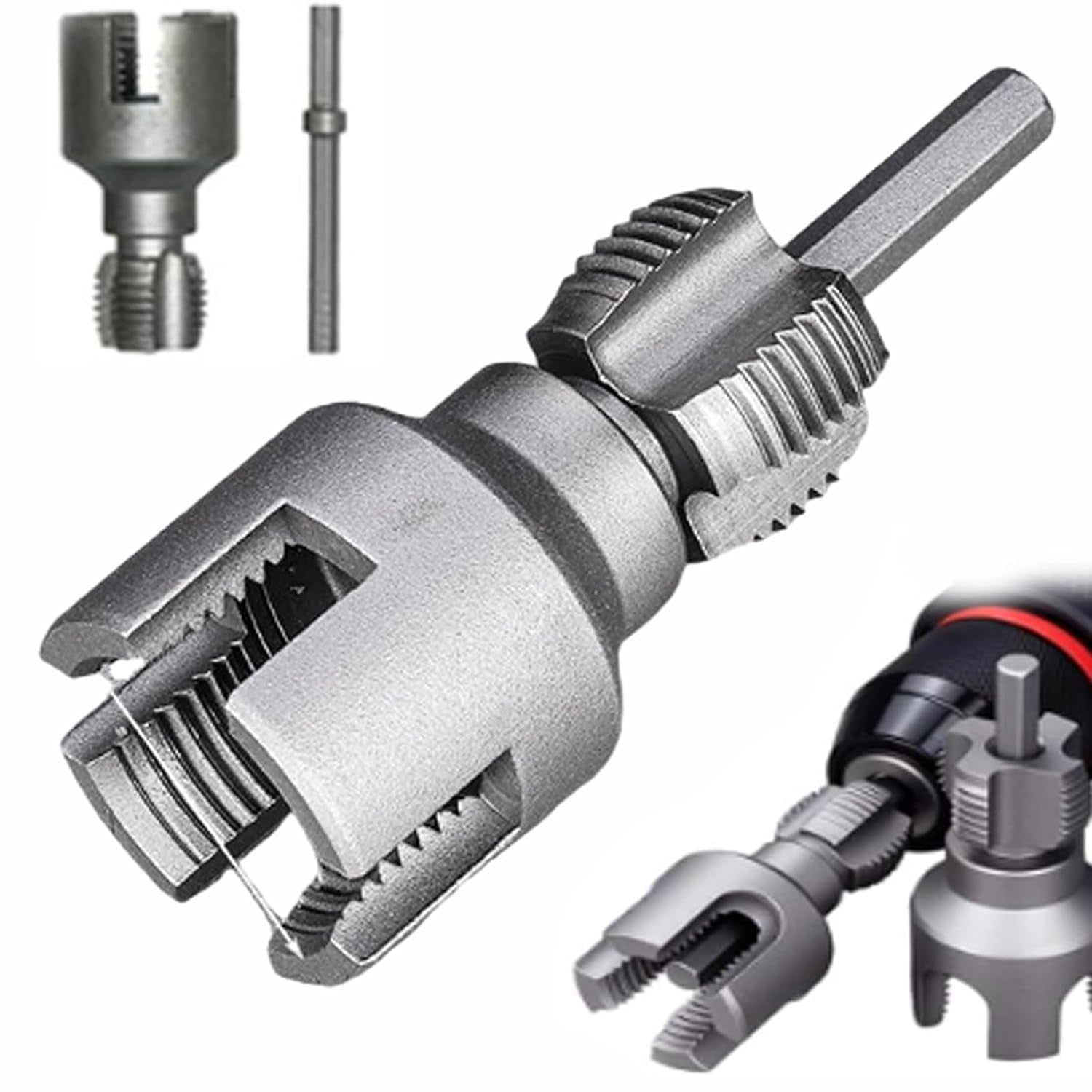 Fulfilexces Integrated Internal & External Pipe Threading Tool,PVC Pipe ...