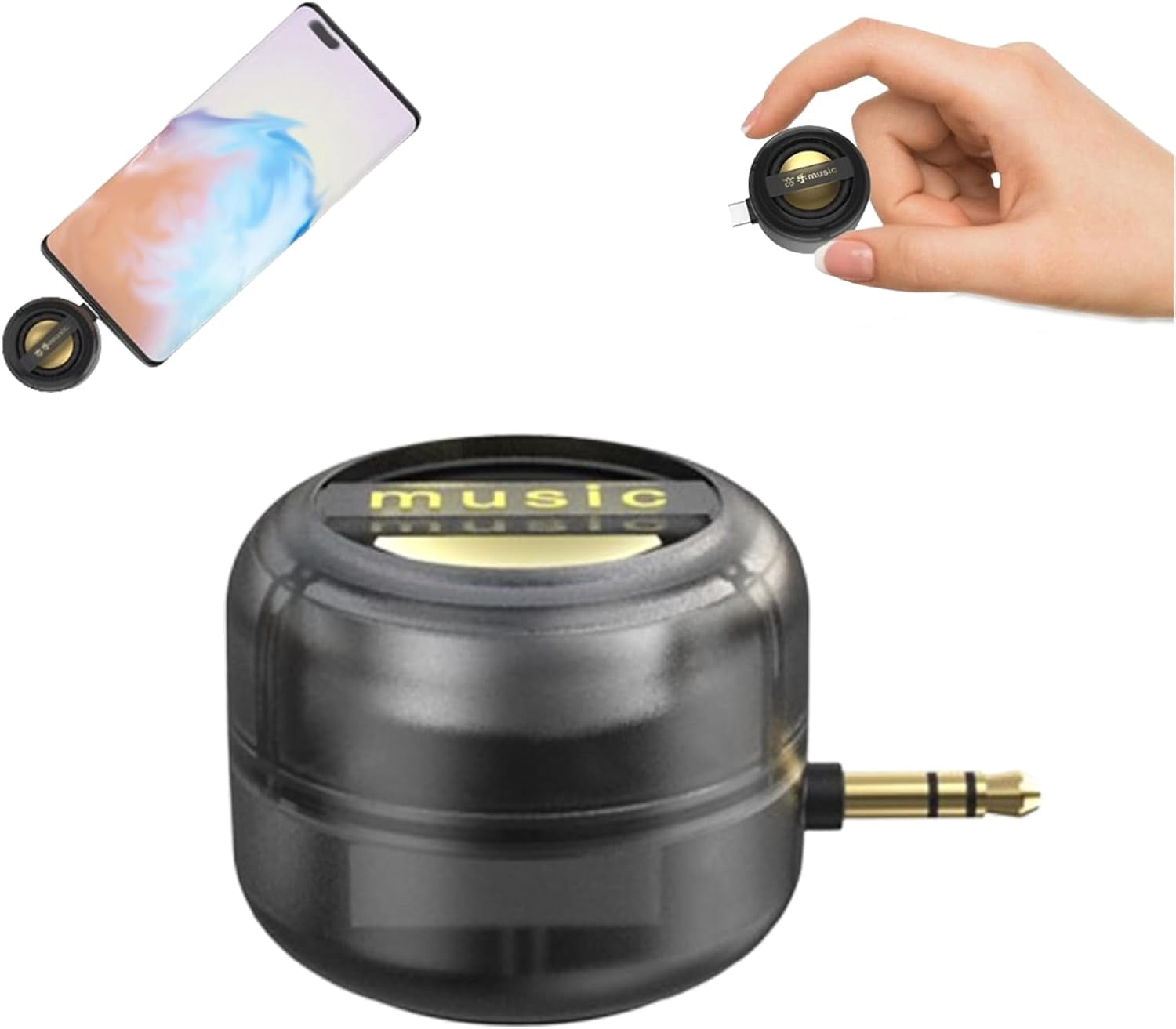 Fulfilexces Speaker, Portable 5x Speaker Amplifier Plug Play for Music ...