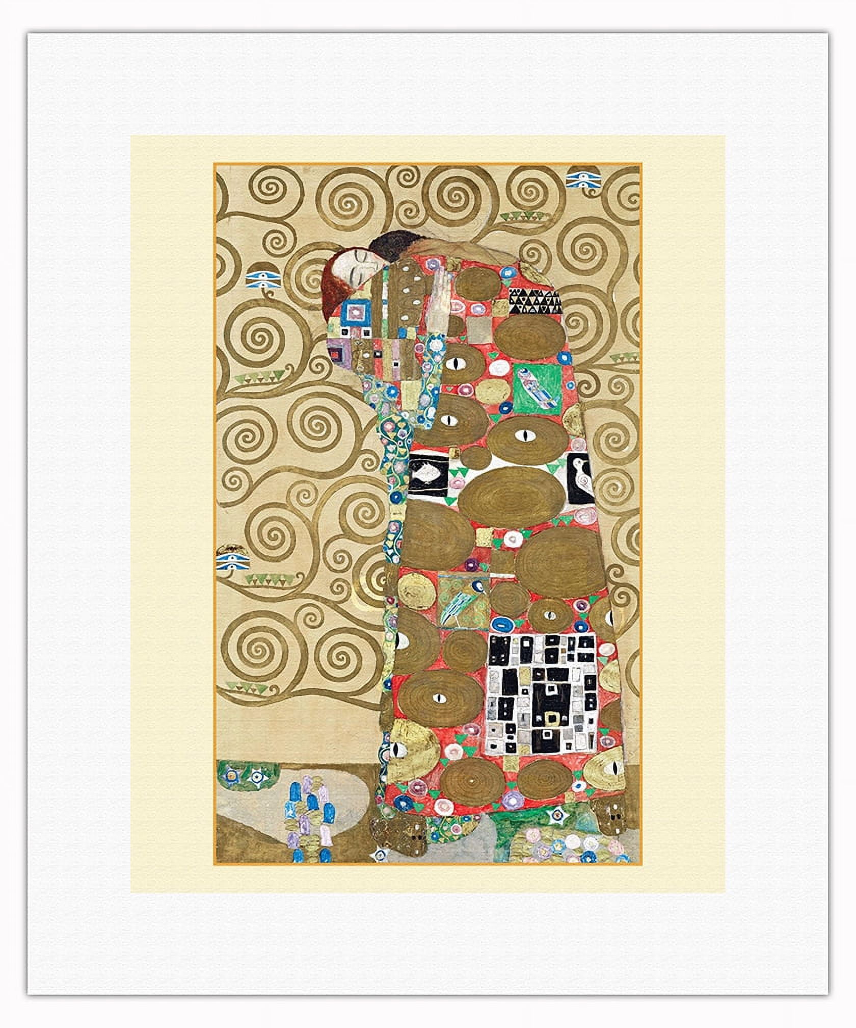 Fulfillment - From an Original Color Painting by Gustav Klimt c.1910 ...