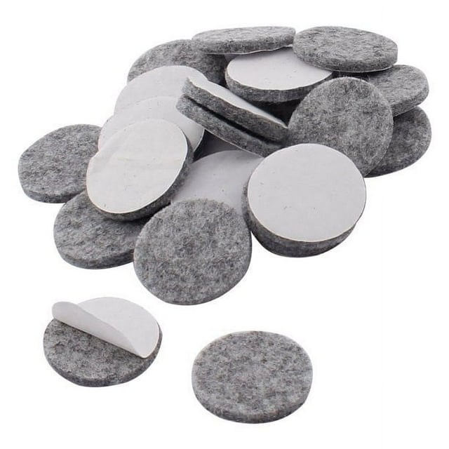 Fulier 20pcs Round Non-slip Felt Furniture Pads 1 1/8" Floor Protector ...