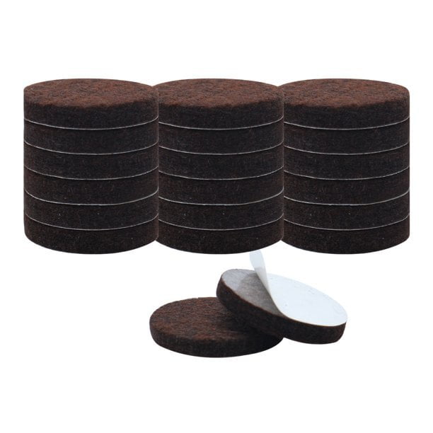 Fulier 20pcs Round Non-slip Felt Furniture Pads 1 3/8" Floor Protector ...
