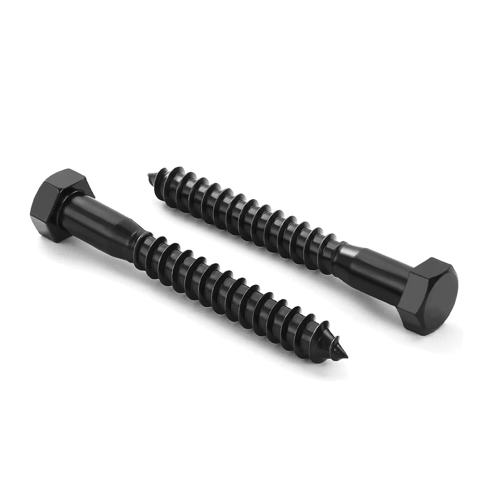 Fuliko 1/2 Inch x 4 Inch Hex Lag Screws Bolts, External Hex Drive ...