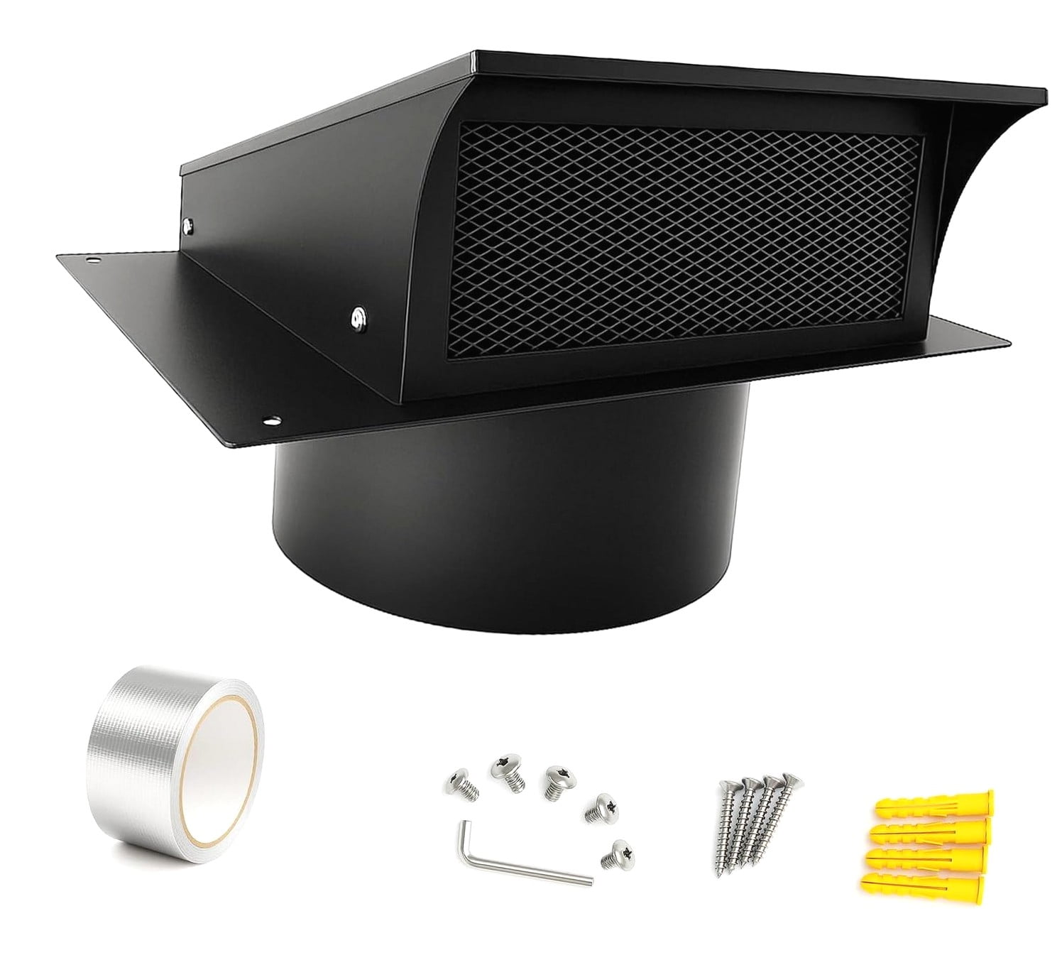 Fuliko 10 Inch Exterior Dryer Vent Cover Outside, Wall Vent Cover ...