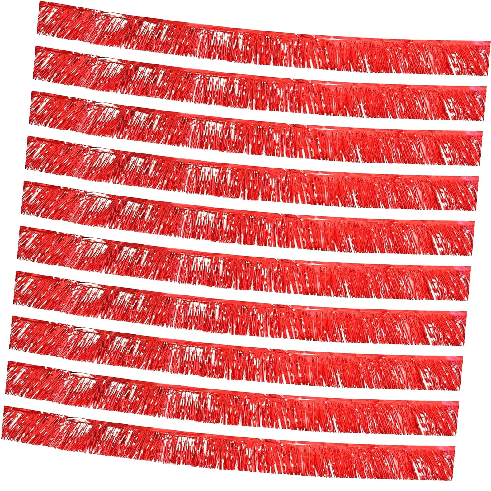 Fuliko 10 Pack 10 Feet Fringe Garland Foil Fringe Garland Metallic ...