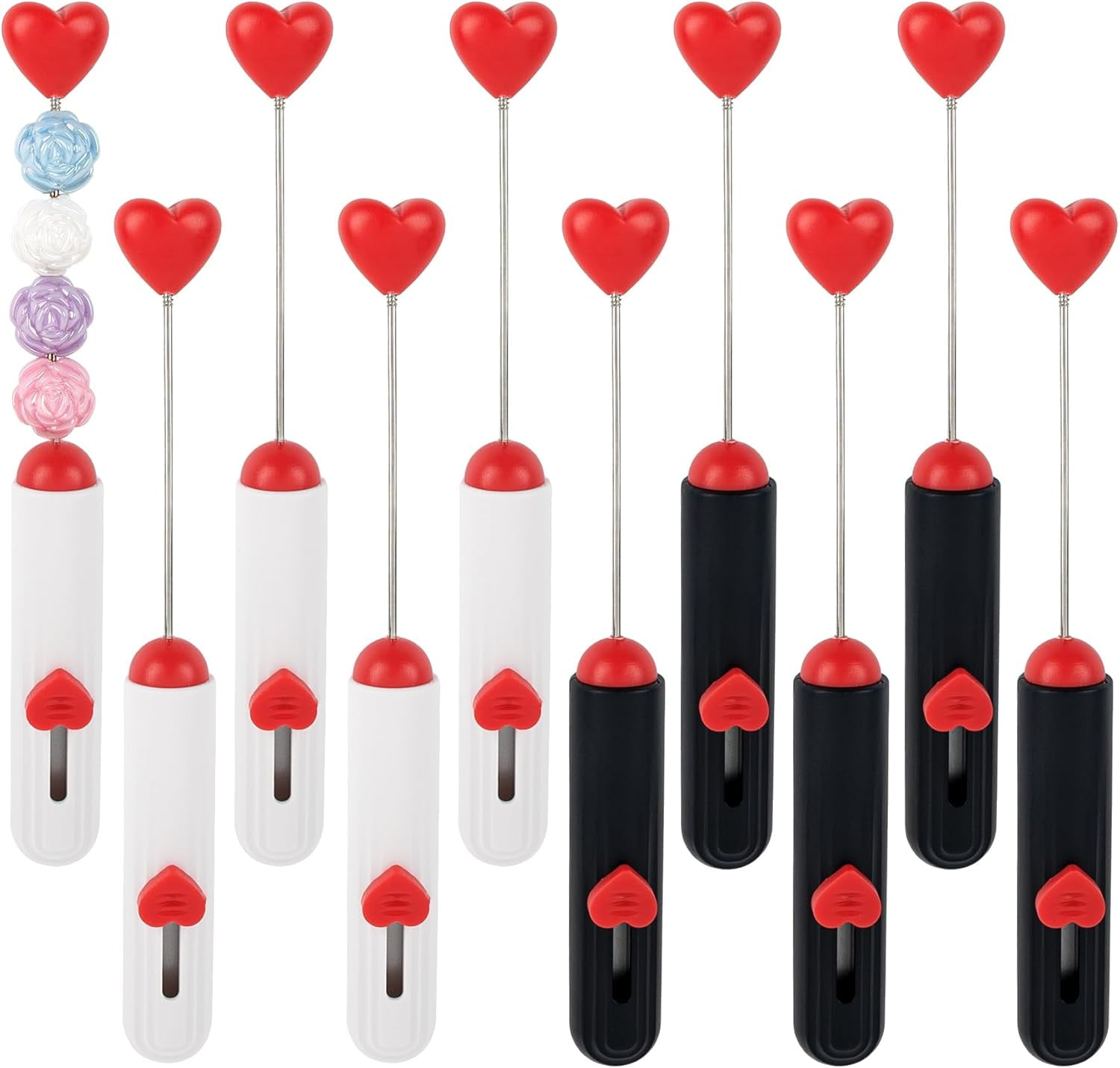 Fuliko 10 Pack Beadable Letter Openers Blanks Heart Metal Envelope ...