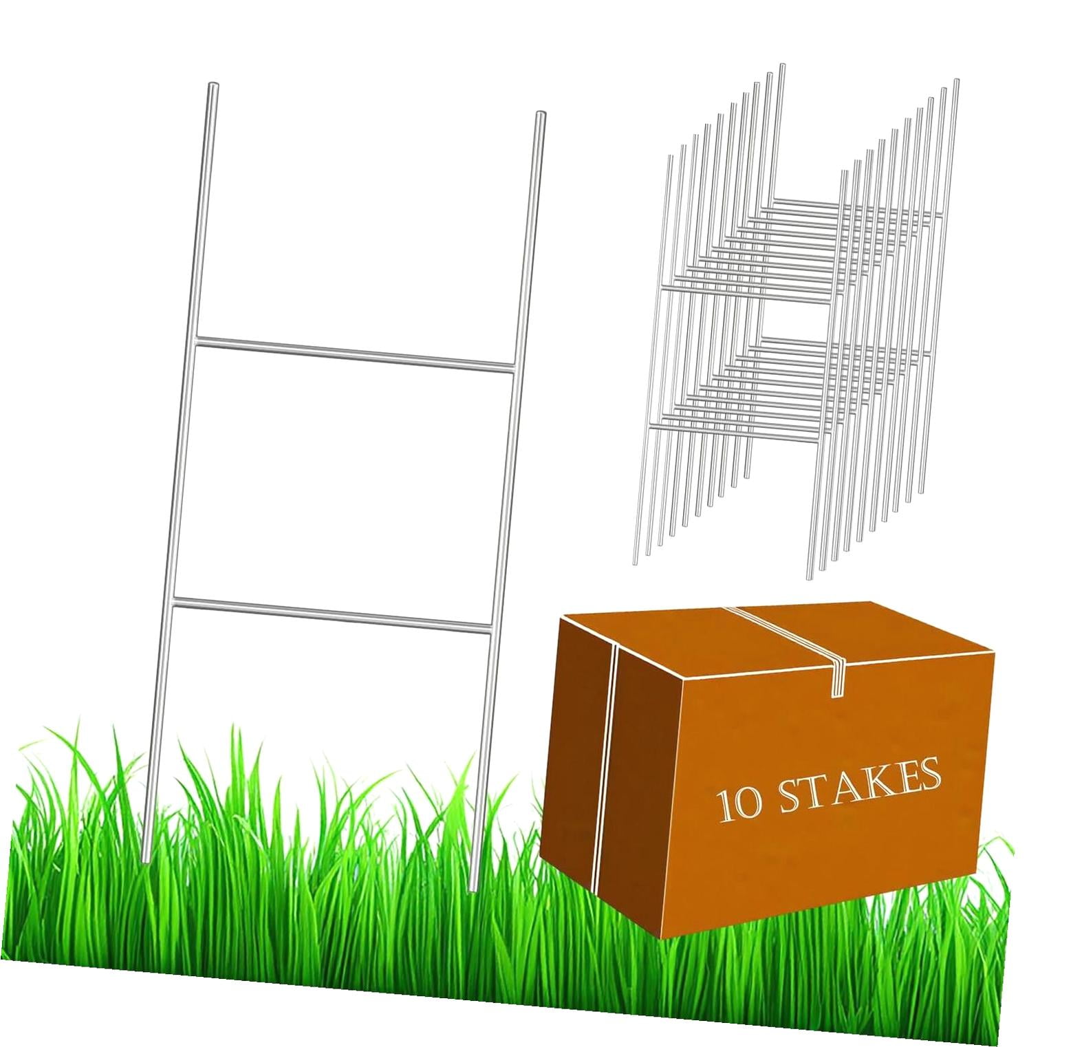 Fuliko 10 Pack H Frame Wire Stakes 20", Metal Stakes for 4mm, 5mm, and ...