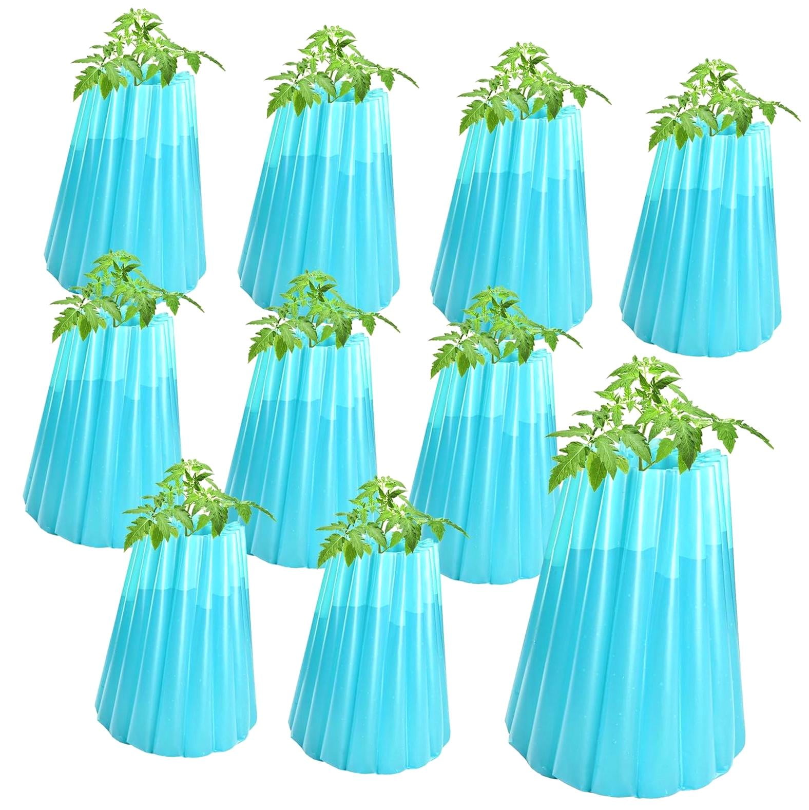 Fuliko 10 Pack Water Filled Plant Protectors-19 x 17 Inch Wall of Water ...