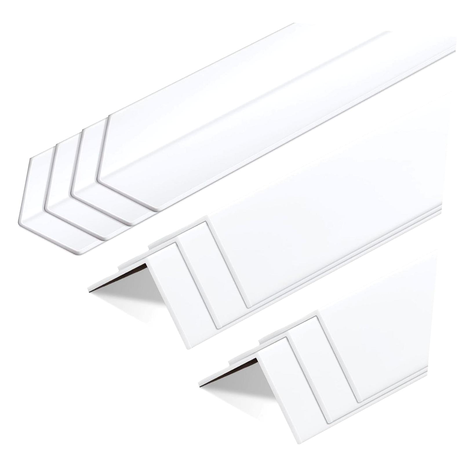 Fuliko 10 Piece Wall Corner Protector Set, Vinyl 2-3/8 x 36 Inch Corner ...
