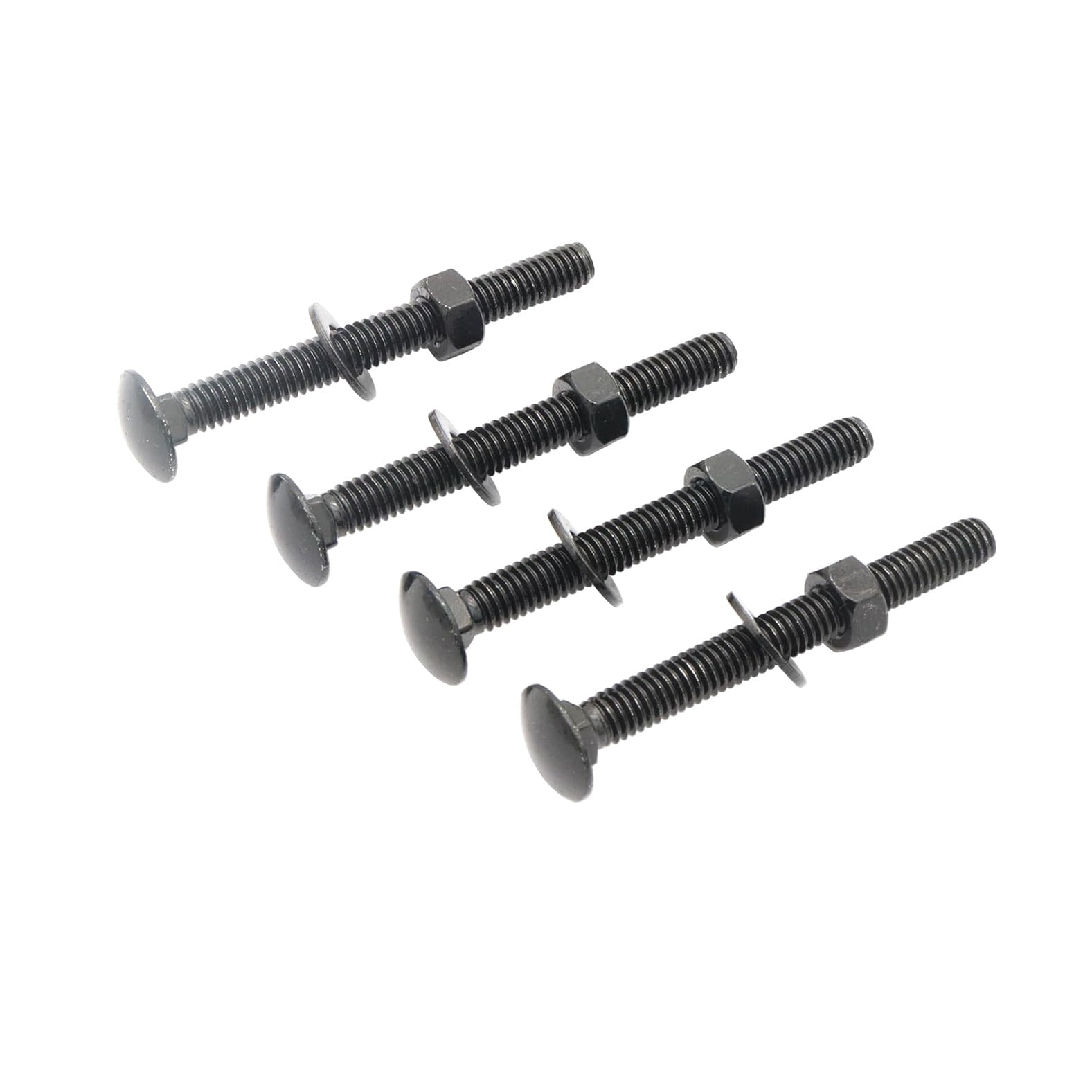 Fuliko 10 Sets Carriage Bolts and Screws, (5/16-18 3 Inch) Round ...