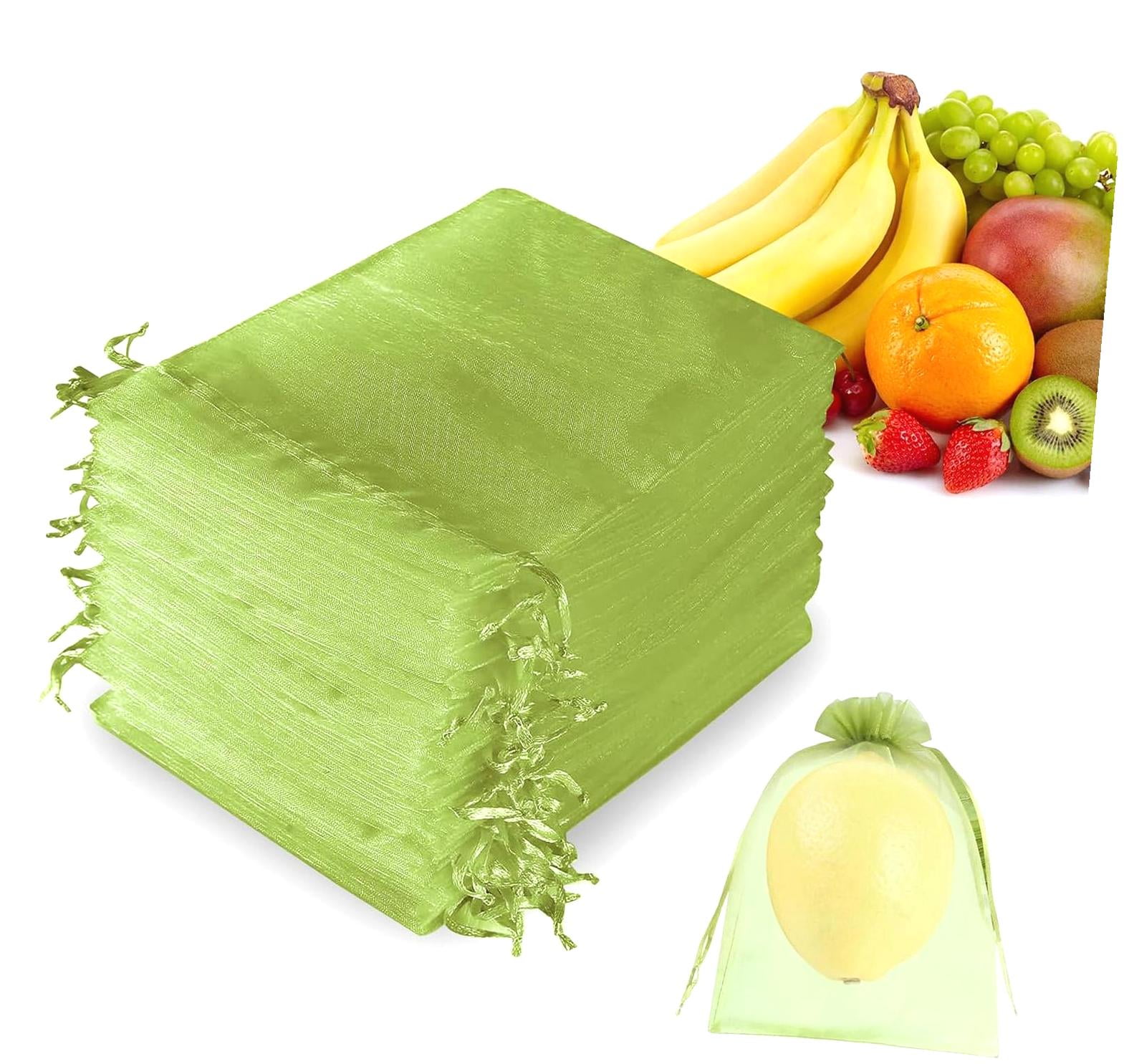 Fuliko 100 Count Fruit Guard , 6x8 Inches, Drawstring Mesh Bags for ...