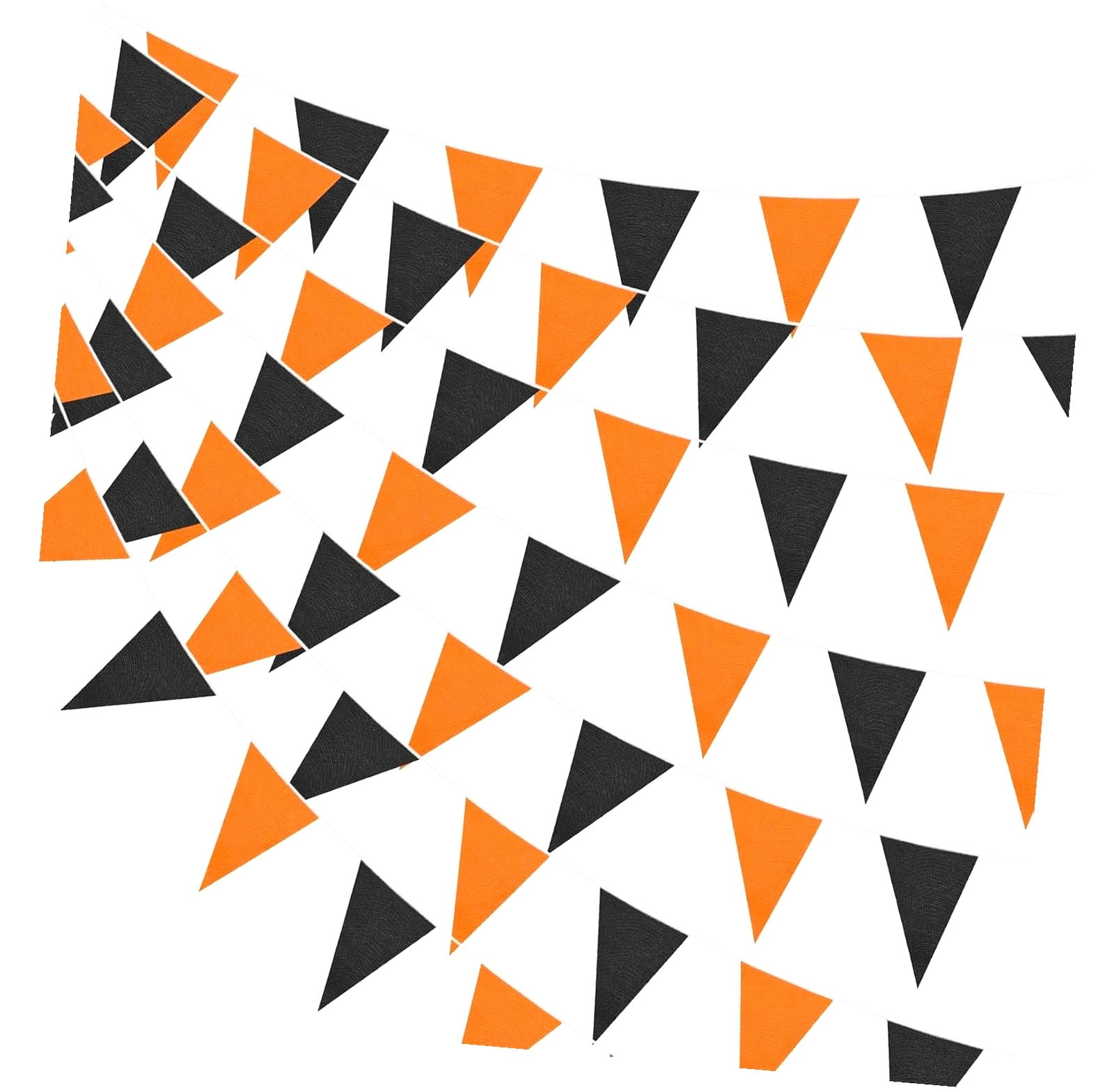 Fuliko 100 Feet Pennant Banners Flags 75 String Triangle Flags for ...