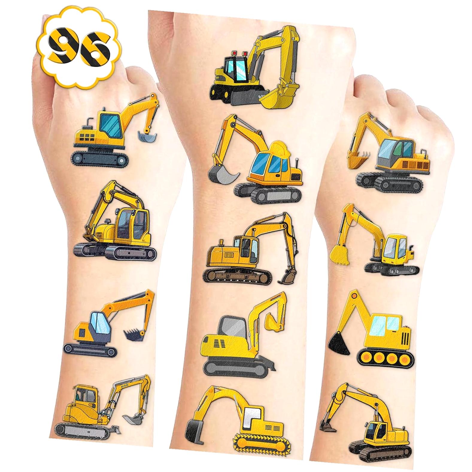 Fuliko 100-Piece Excavator Themed Birthday Party Decor Set ...