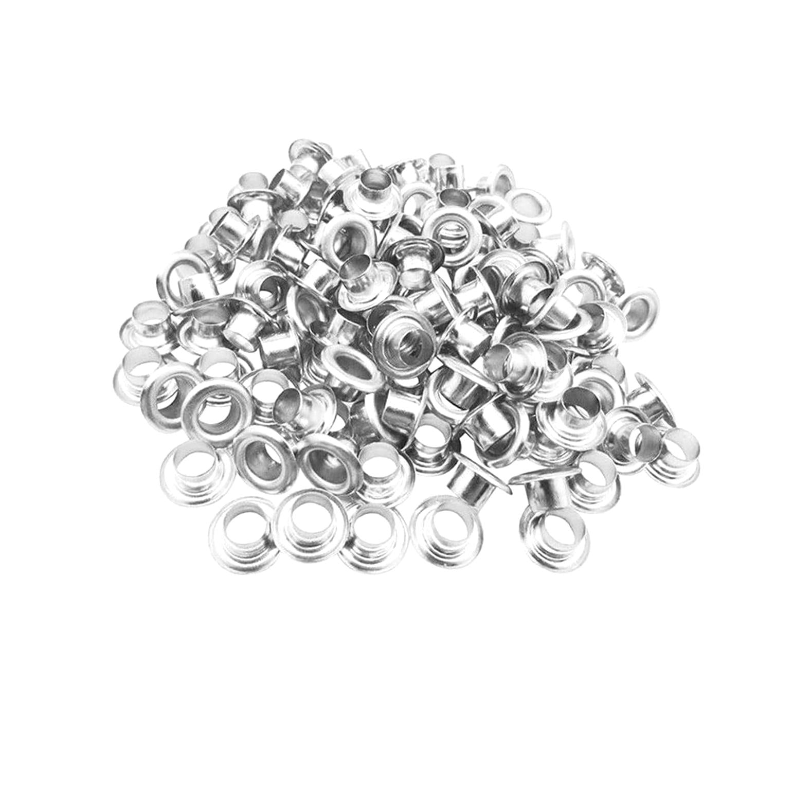 Fuliko 100 Pieces 20mm Silver Metal Eyelets Grommets with Washers for ...