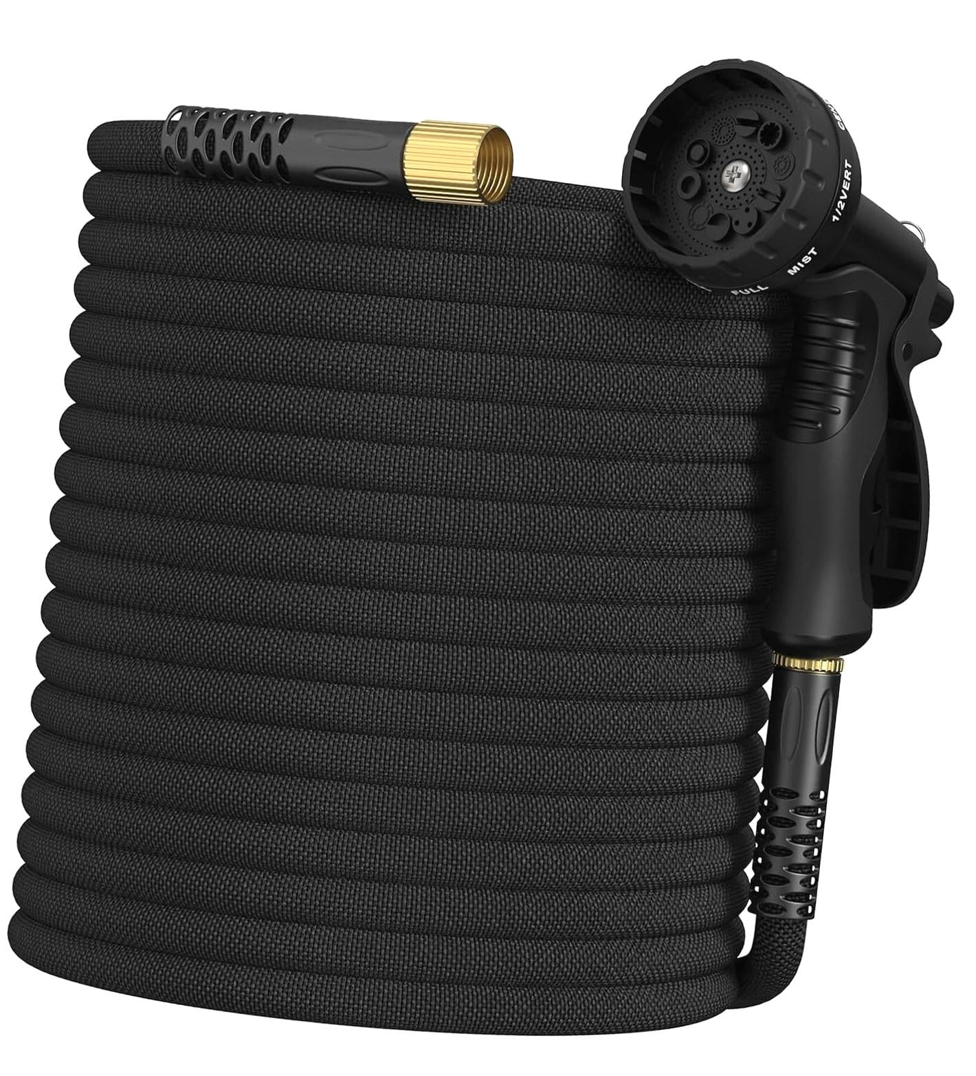 Fuliko 100ft, Non-Expandable Flexible Water Hose, with 10-Pattern ...