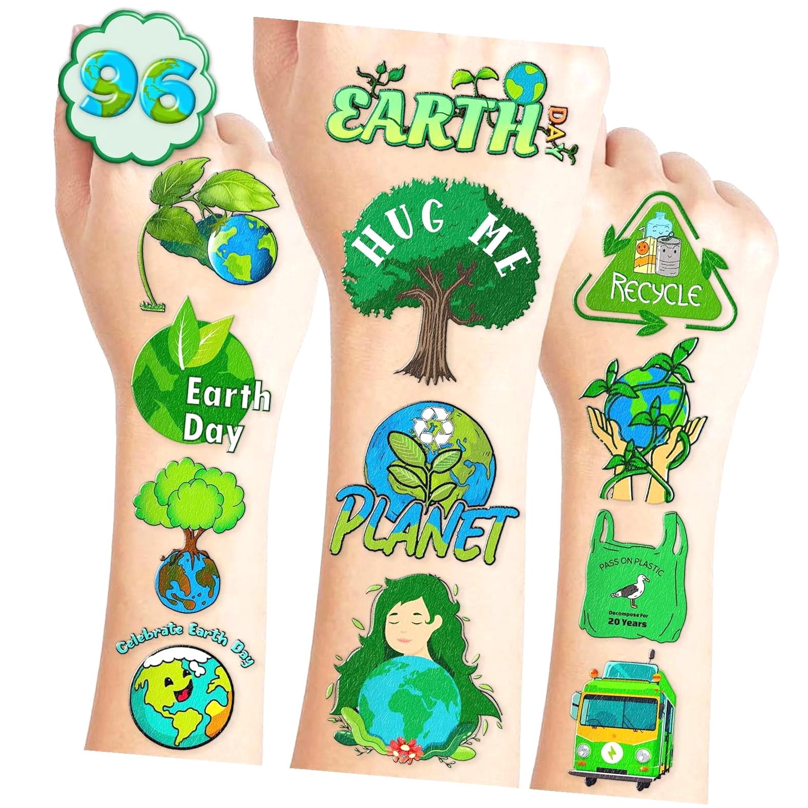 Fuliko 101 PCS Save The Earth Day Environment Zero Waste Fresh Party ...