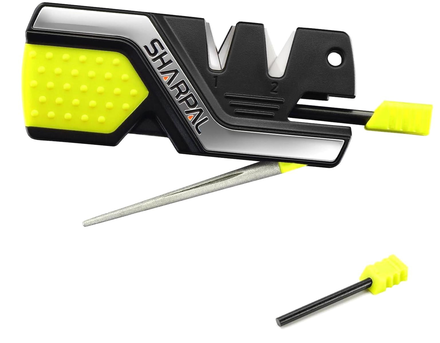 Fuliko 101N-G Kitchen Sharpener Camping Tool with 2 Fire Starters Ferro ...