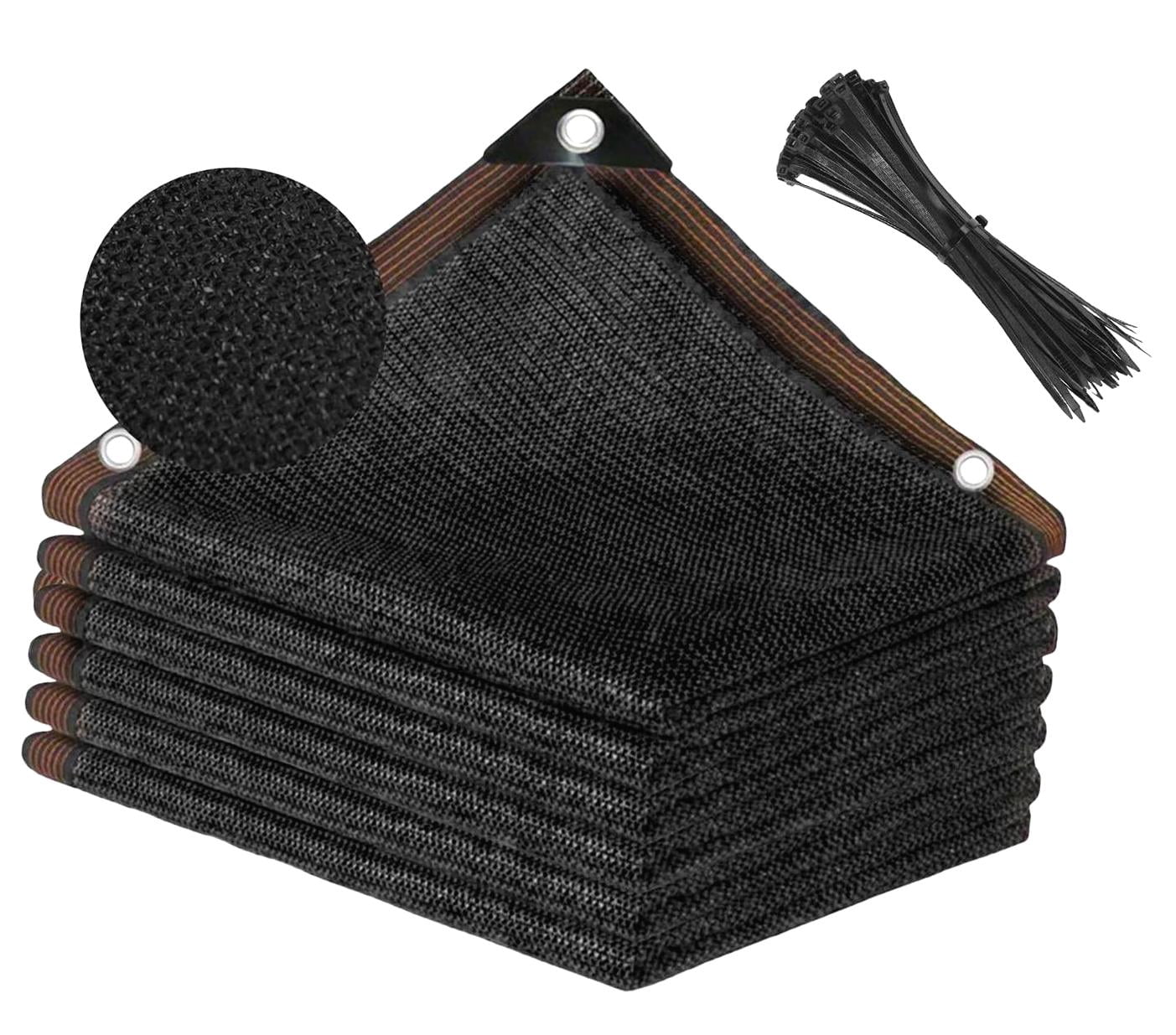 Fuliko 10x10ft Shade Cloth with Grommets, 70% UV Block Mesh Tarp for ...