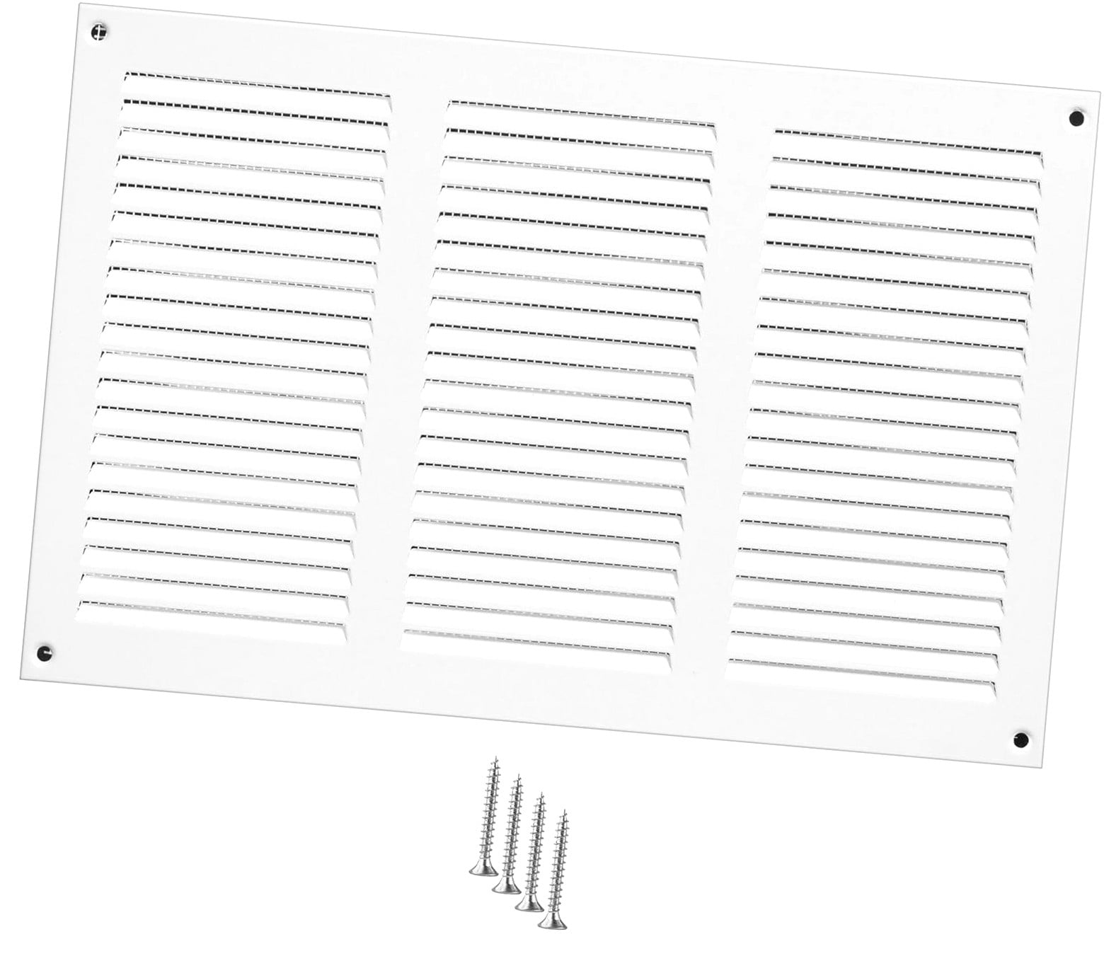 Fuliko 10x6 Vent Cover (Duct Opening) White HVAC Return Air Grille for ...
