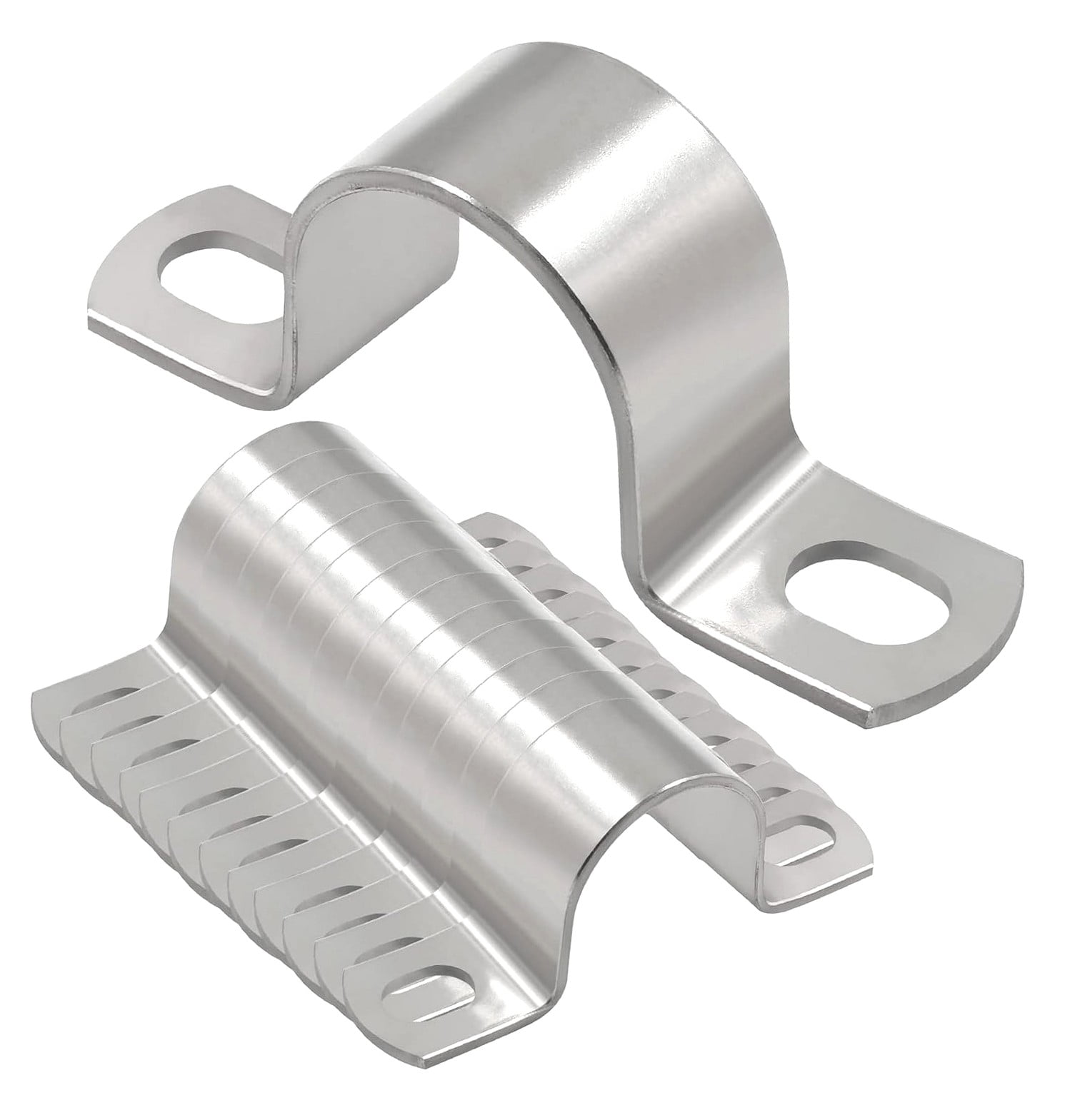 Fuliko 12 Pack M27 Tube Strap 304 Steel Clamp - Clips 2 Hole Rigid Pipe ...