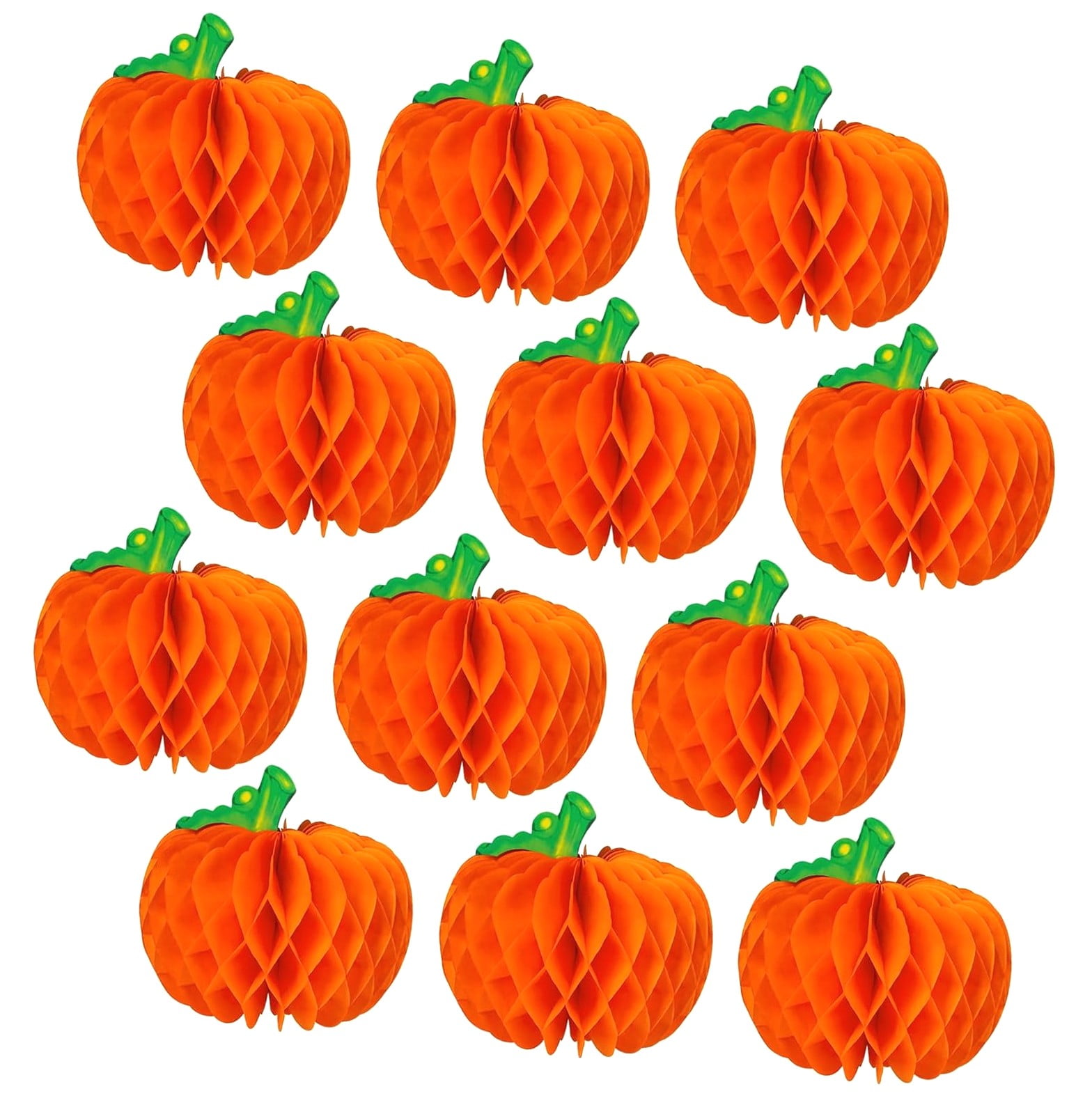 Fuliko 12 Pcs Pumpkin Centerpieces for Tables, 10 Inch Thanksgiving 3D ...
