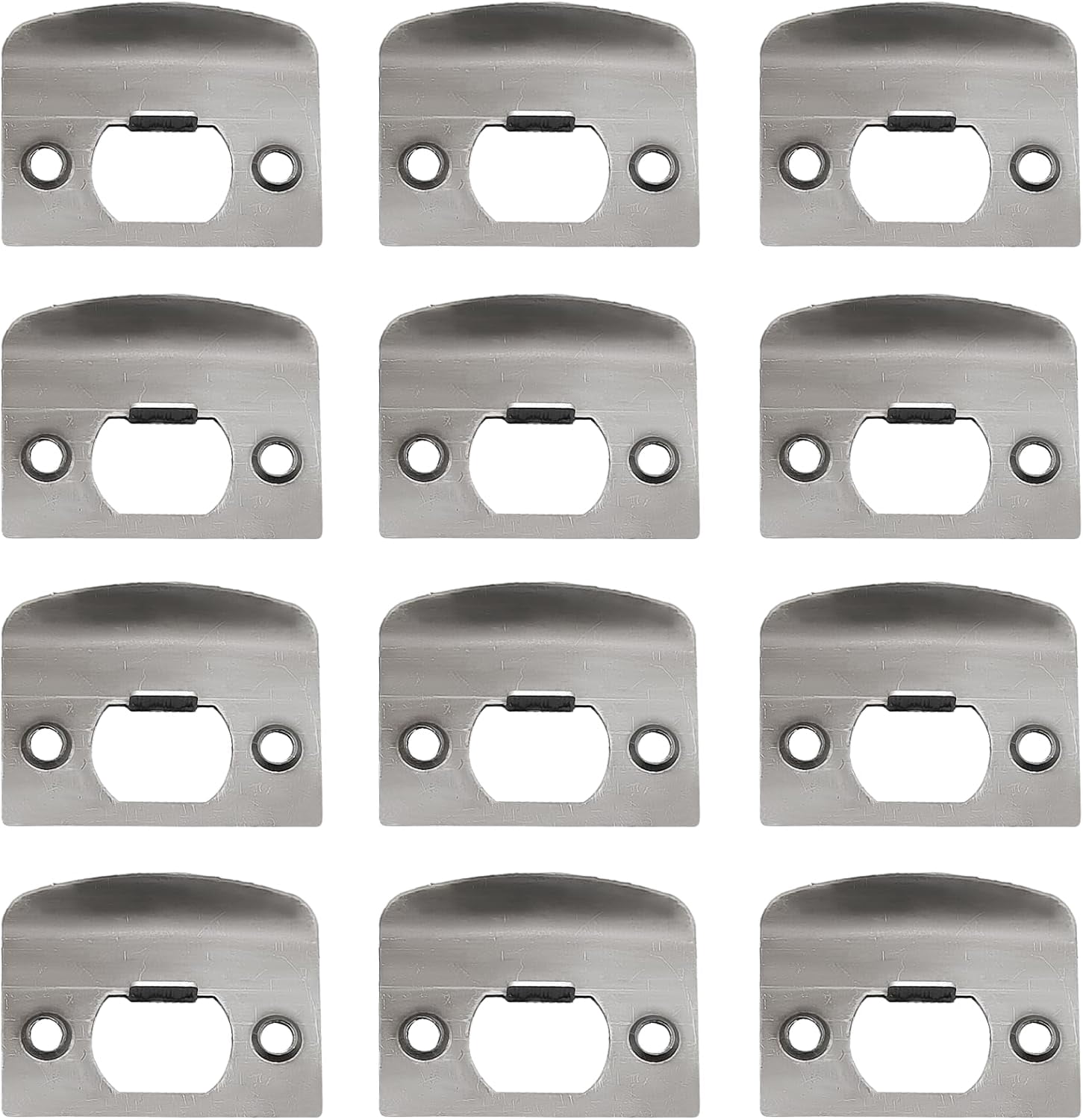 Fuliko 12-piece door strike plate set, includes steel deadbolt covers ...