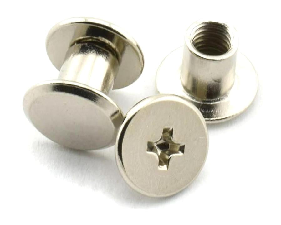 Fuliko 120 Pieces Chicago Screw Cross Drive Binding Screws Rivet Book ...