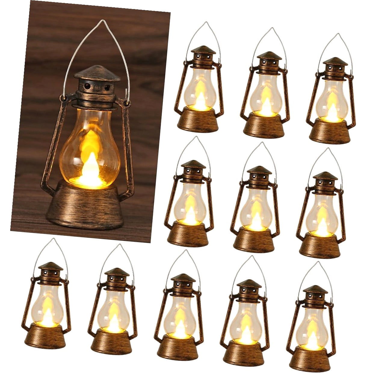 Fuliko 12Pcs Lanterns Decor Indoor Hanging Lantern Small Lanterns ...