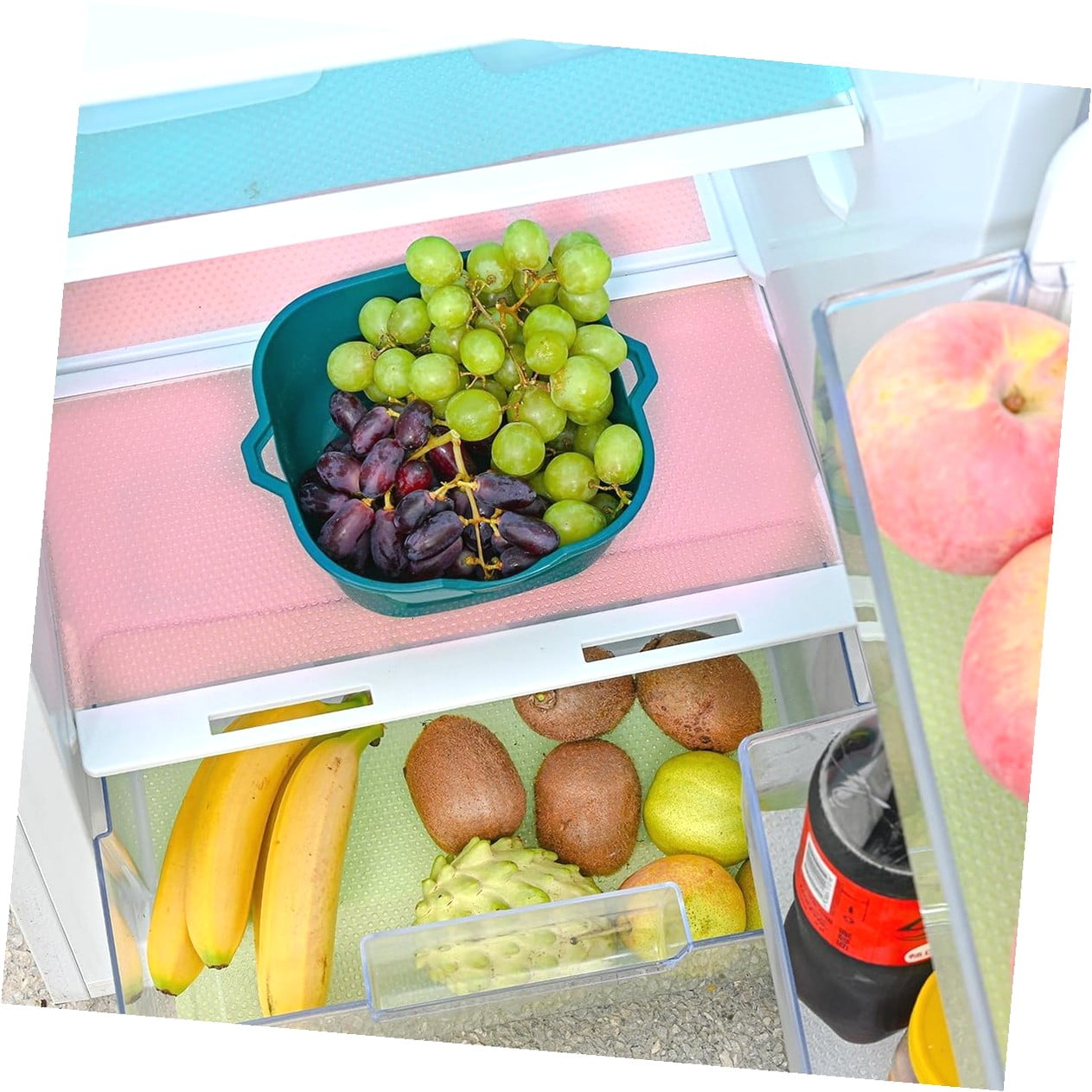 Fuliko 12Pcs Refrigerator Liners Washable Fridge Liners Refrigerator ...