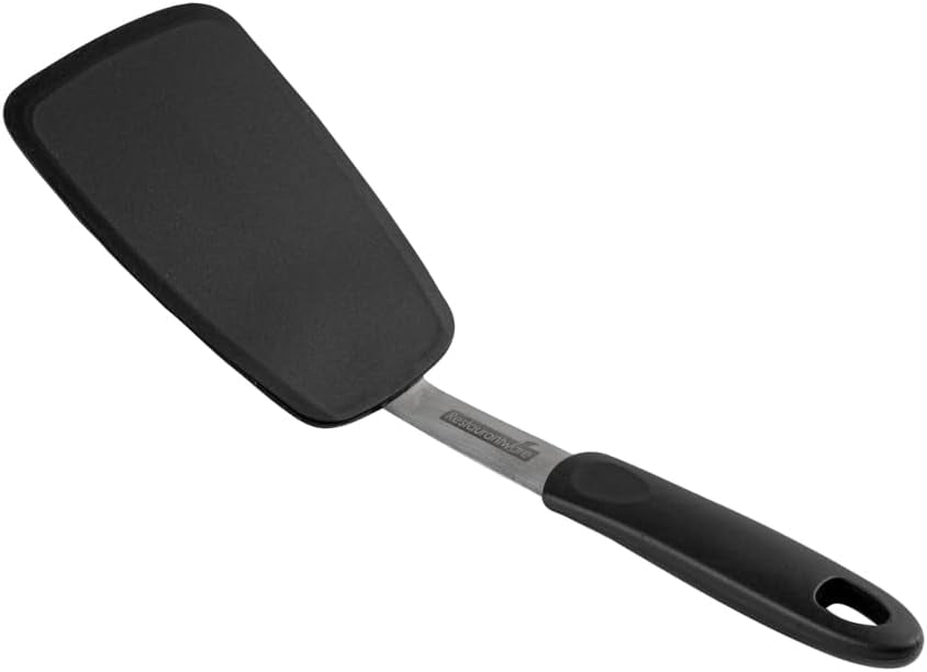 Fuliko 13.3 x 4 Inch Cooking Turner, Steel Construction with Rubber ...