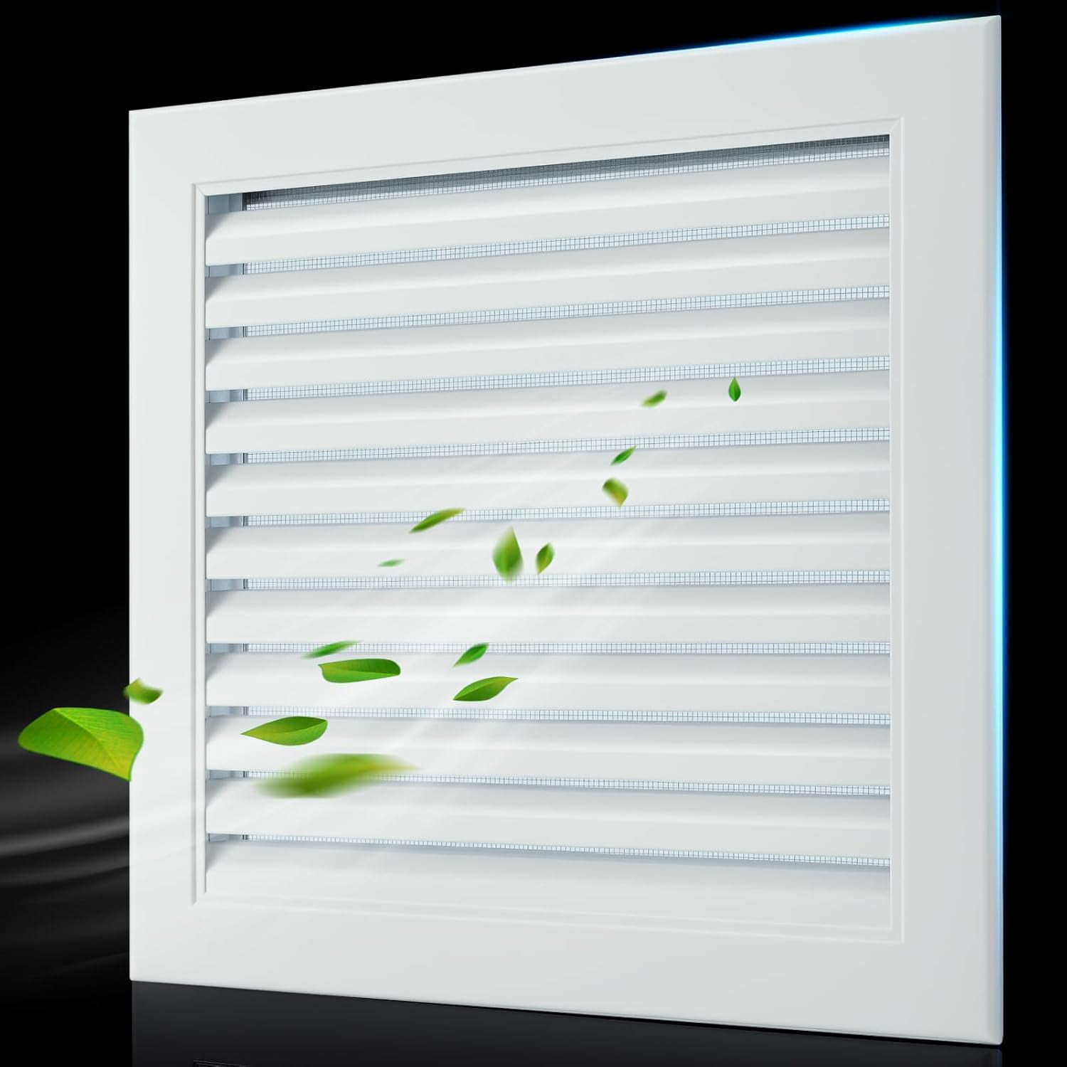 Fuliko 14" 14" Gable Vent Aluminum Gable Vents for Houses Attic Vent ...