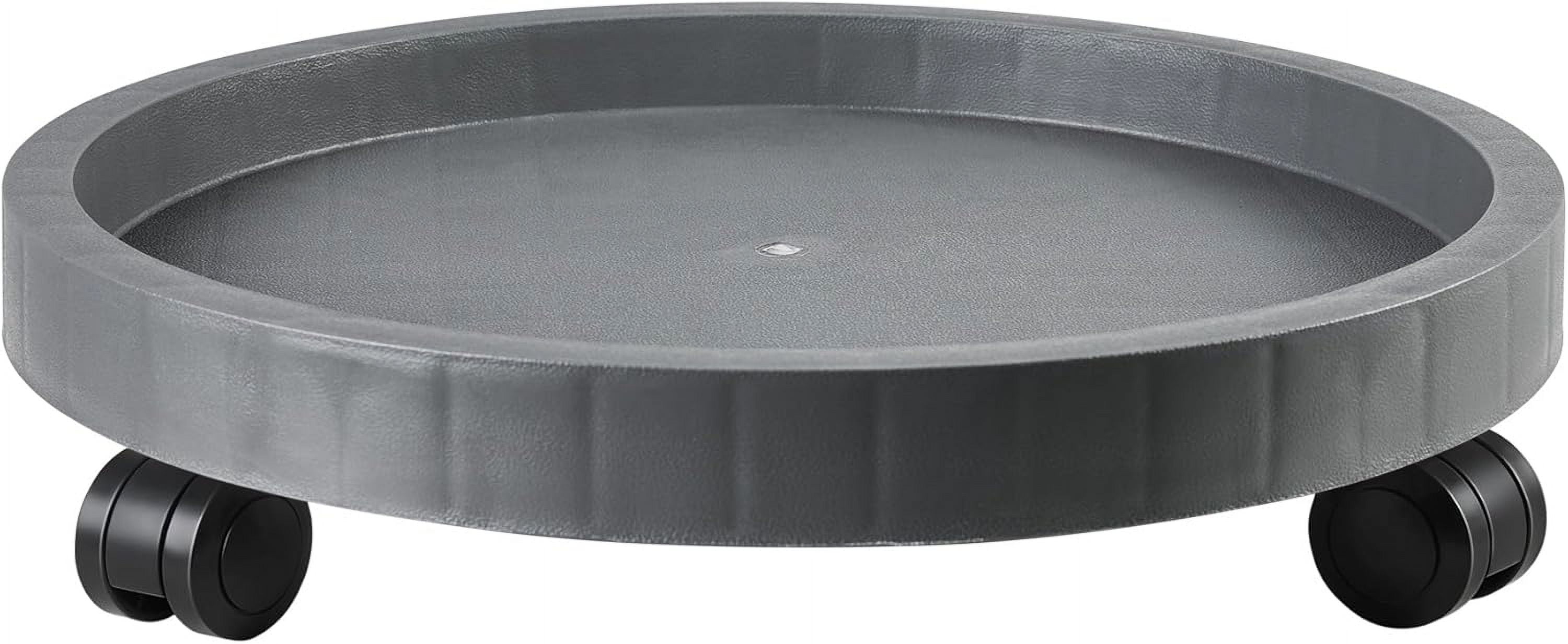 Fuliko 14.2 Inch Caddies Rolling Saucer Caddy with Wheels, Wheeled ...