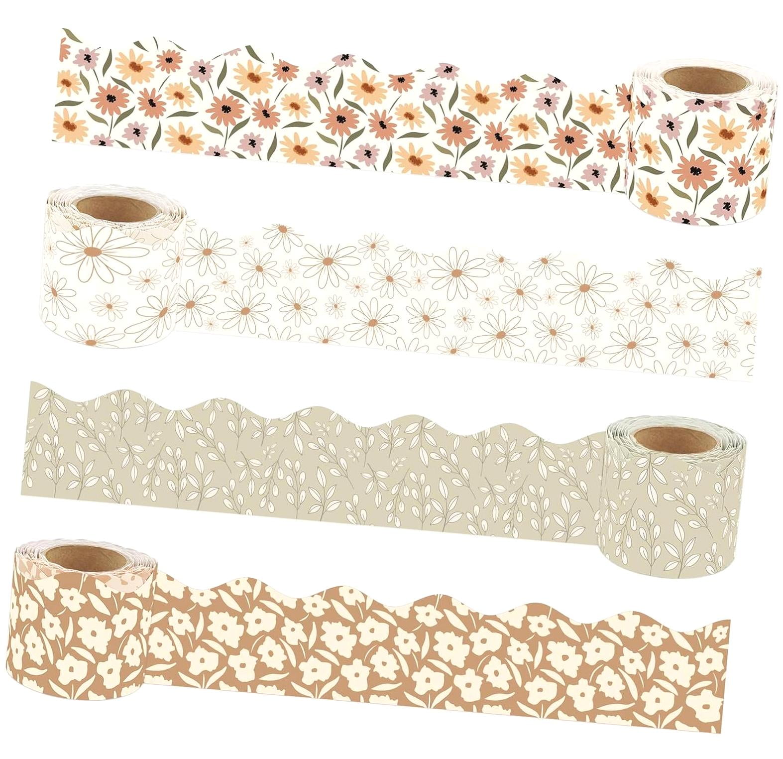Fuliko 144Ft Boho Bulletin Board Borders, Boho Classroom Decor Daisy ...