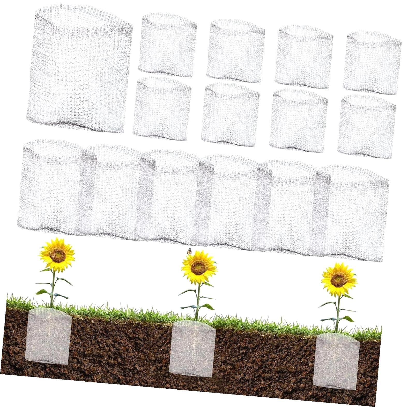 Fuliko 15-Piece Plant Root Protector Baskets, Stainless Steel Gopher ...
