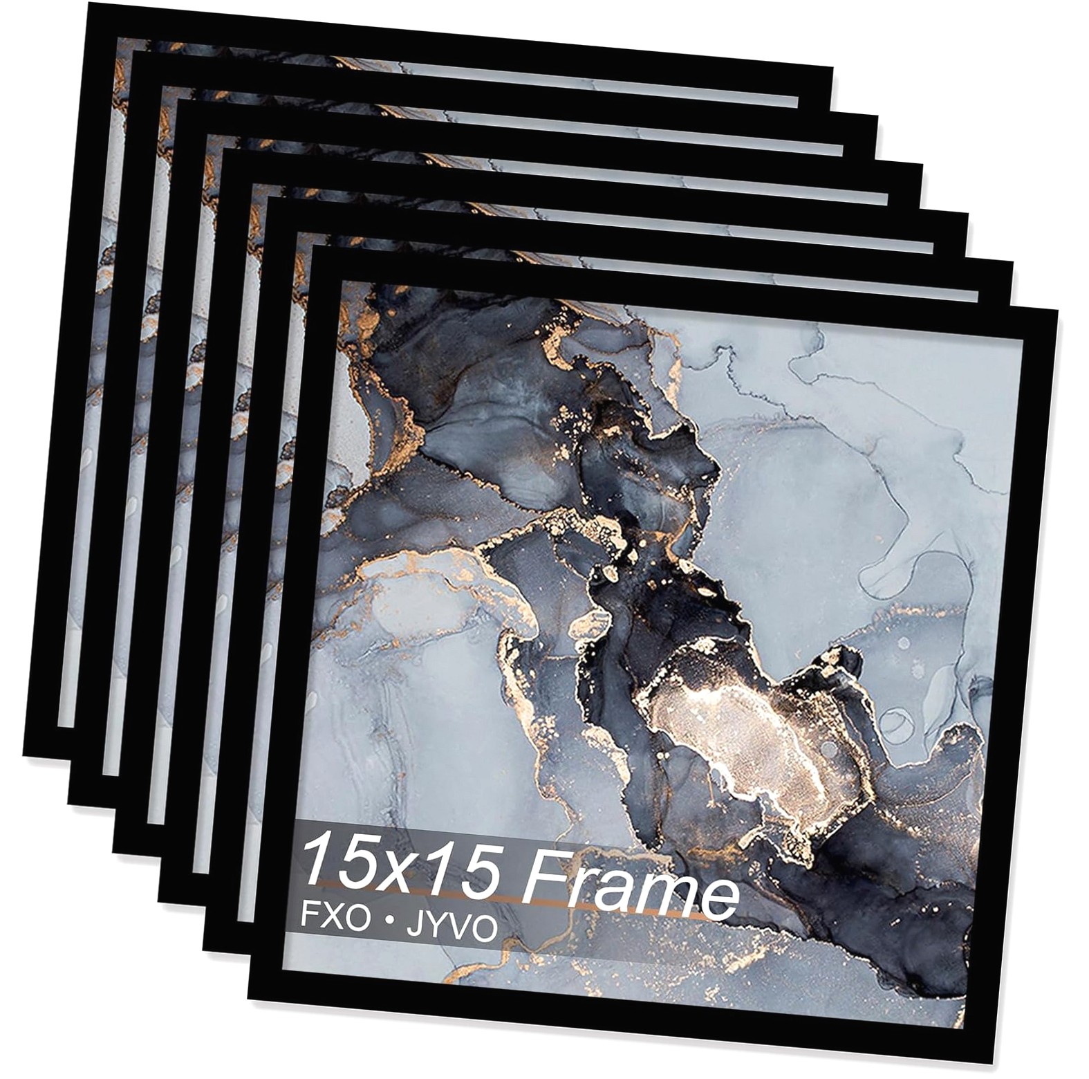 Fuliko 15x15 Frame of 6, for 15 by 15 Square Images Posters Photos, and ...