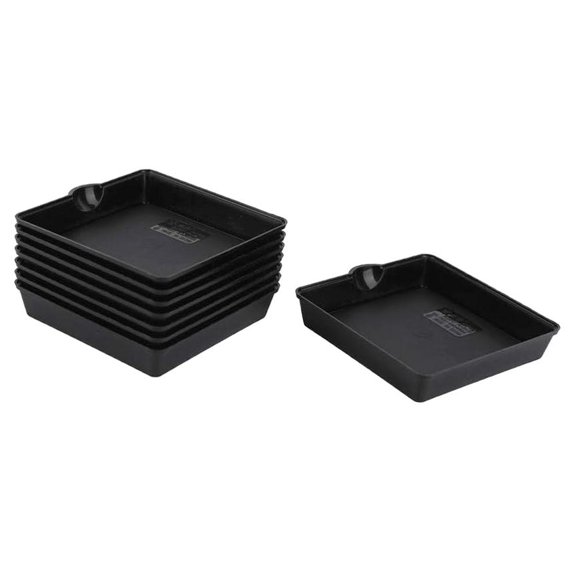Fuliko 16 Pack 3.20 Inch Plastic Square Plant Pot Saucer Tray for ...